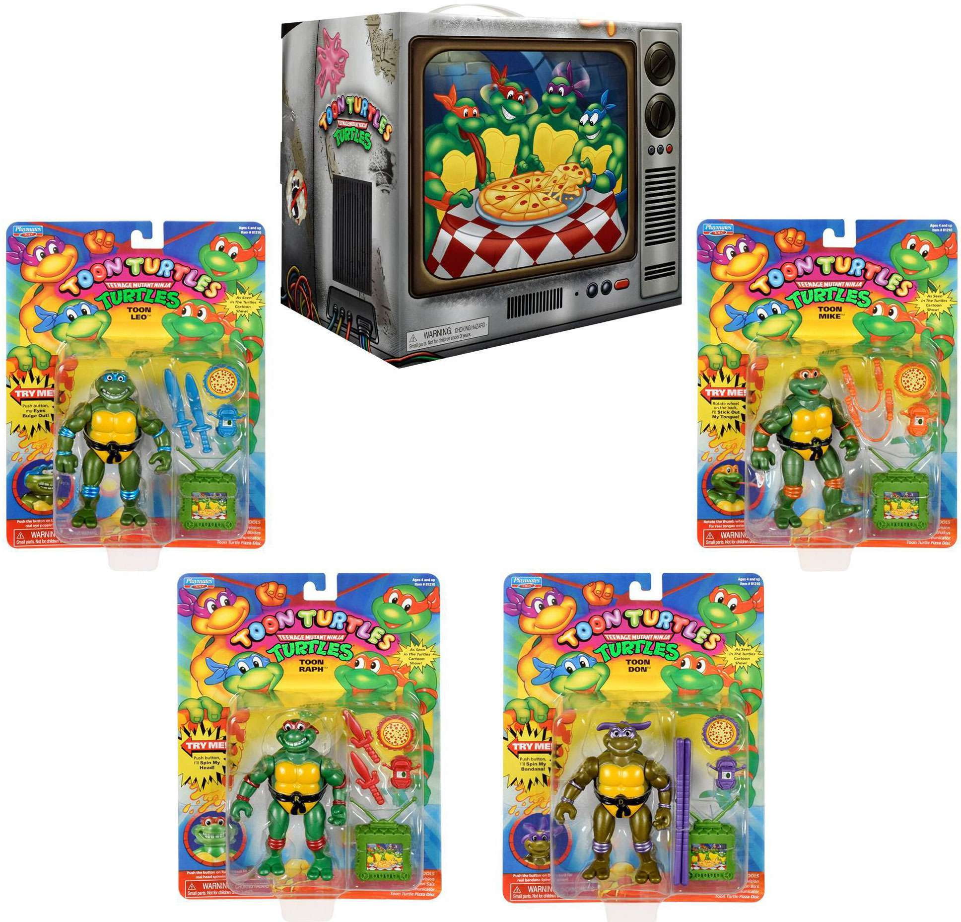 Playmates Teenage Mutant Ninja Turtles Collectible Adult Action Figures ...