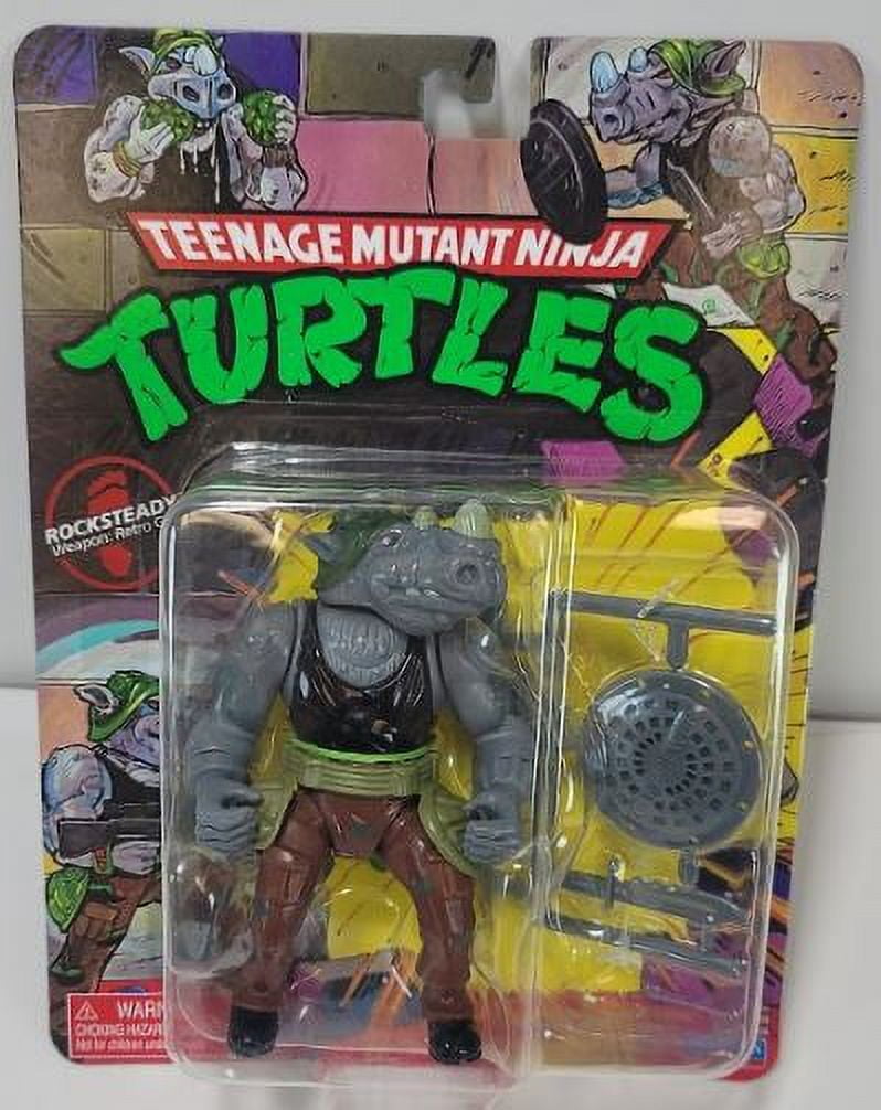 Playmates Teenage Mutant Ninja Turtles Collectible Rocksteady Action ...