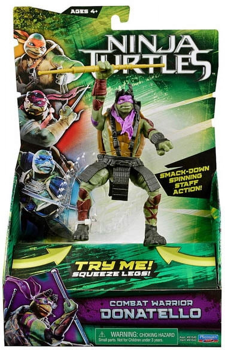 Playmates Teenage Mutant Ninja Turtles Combat Warrior Donatello Action ...