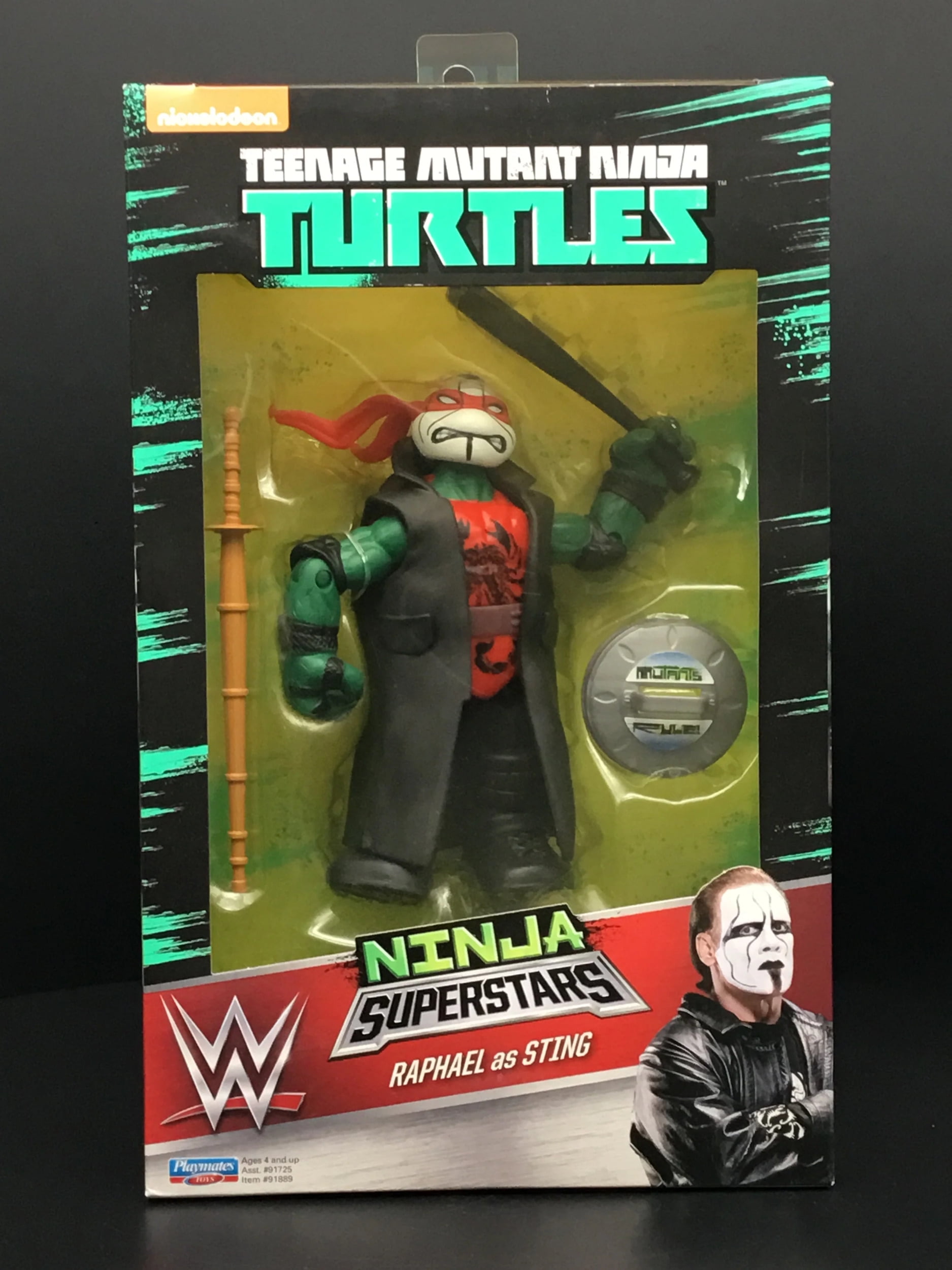 Playmates - Teenage Mutant Ninja Turtles - WWE - Raphael as Sting ...