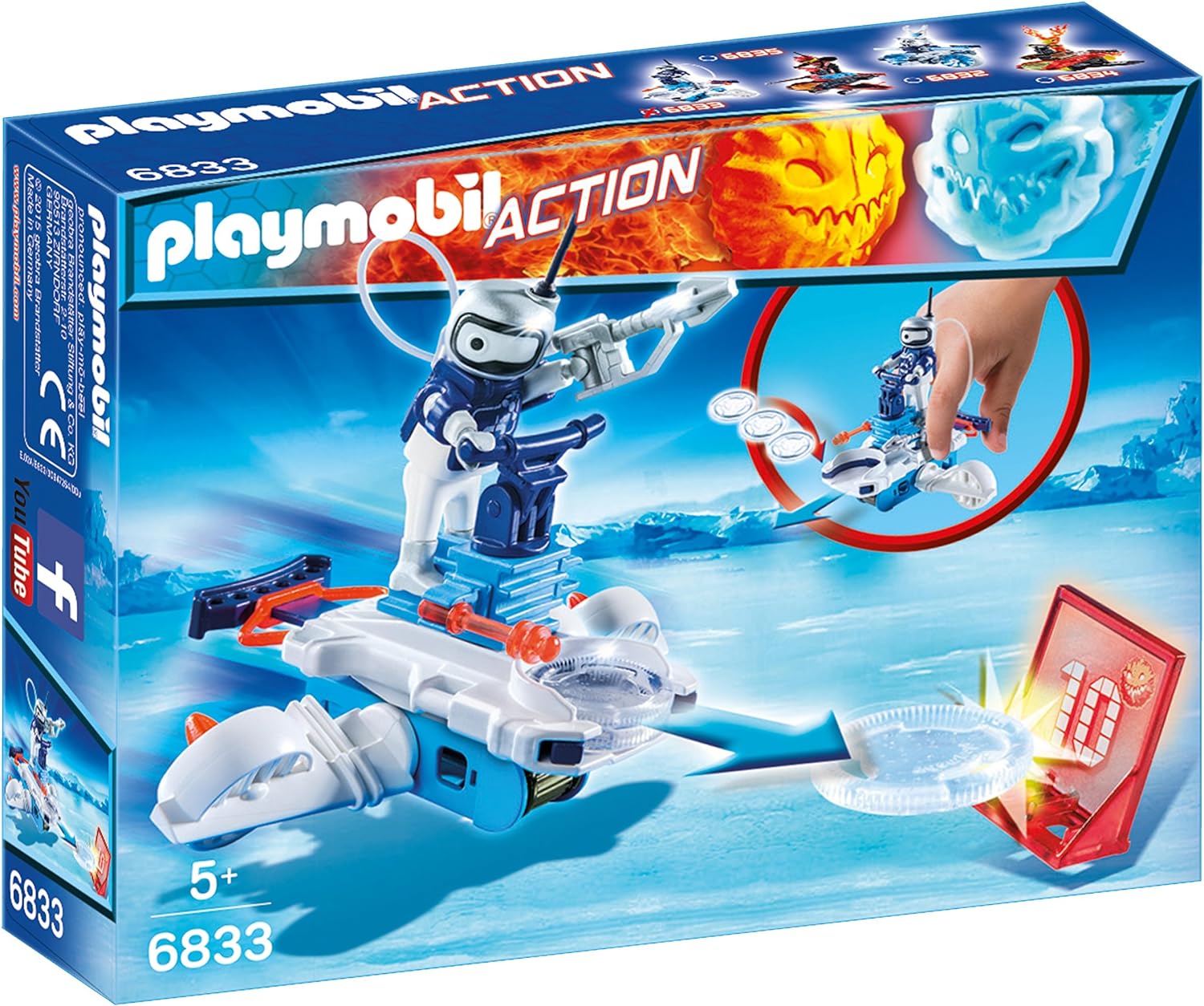 Playmobil 6833 Icebot with Disc Shooter, Fun Imaginative Role-Play ...