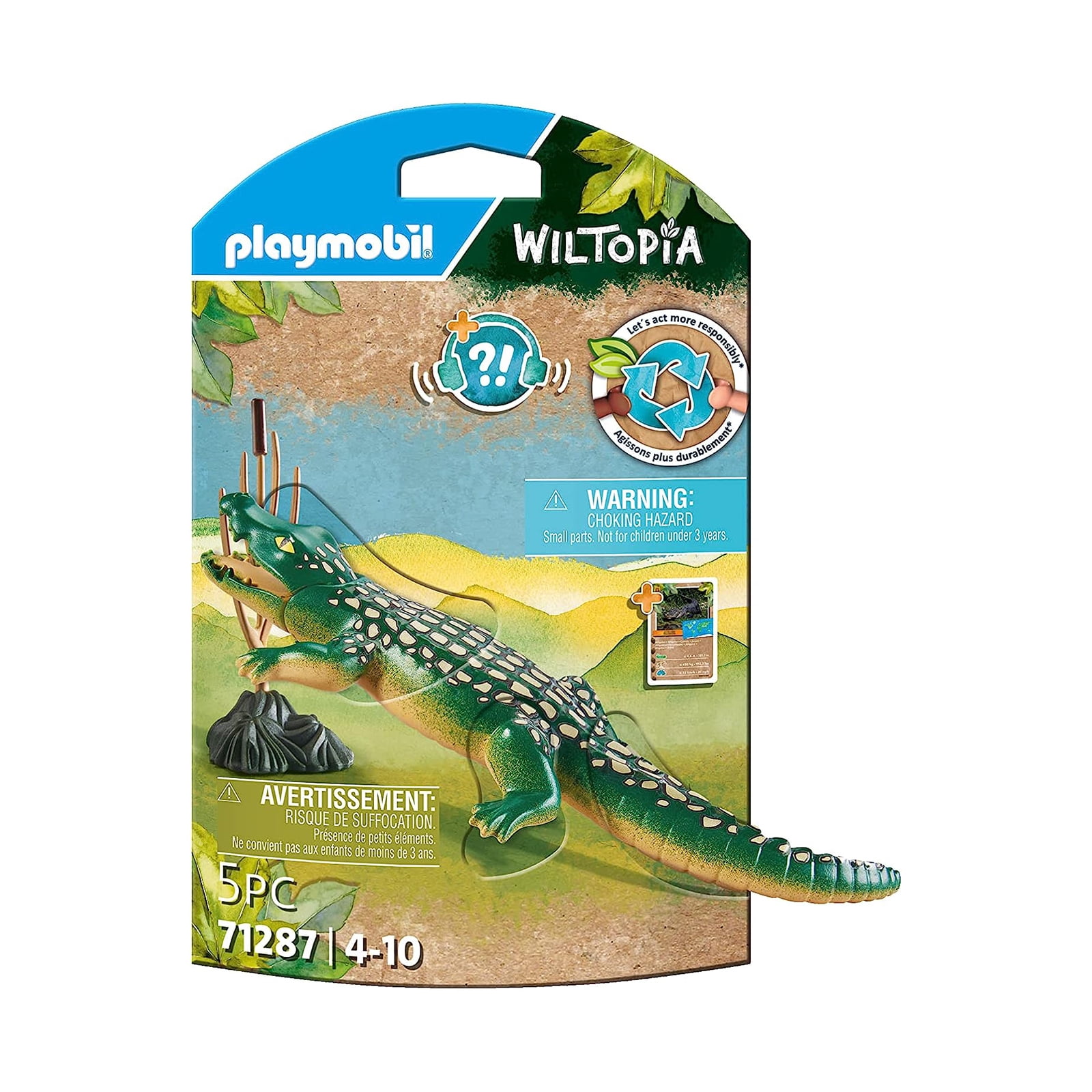 Playmobil Wiltopia Alligator Building Set 71287 - Walmart.com