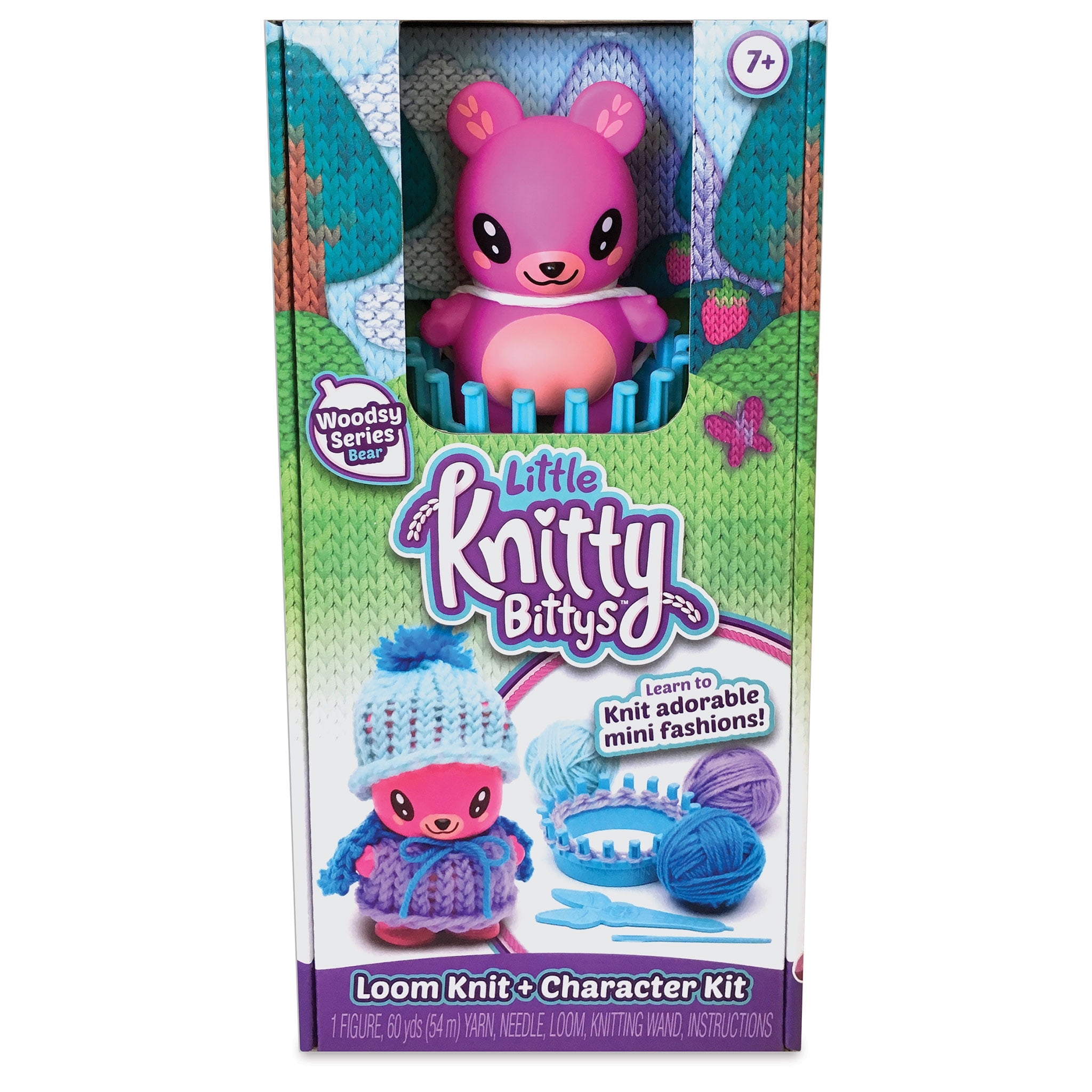 Playmonster Crafty Little Knitty Bittys Bear Kit - Cute Toy Maker ...