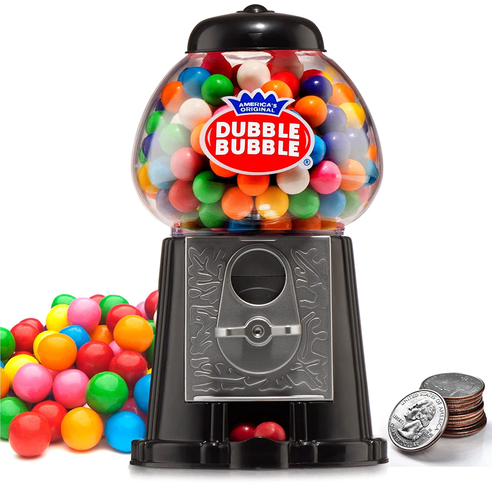 Playo Coin-Operated 8.5” Gumball Machine For Kids with 45 Pcs Bubble ...