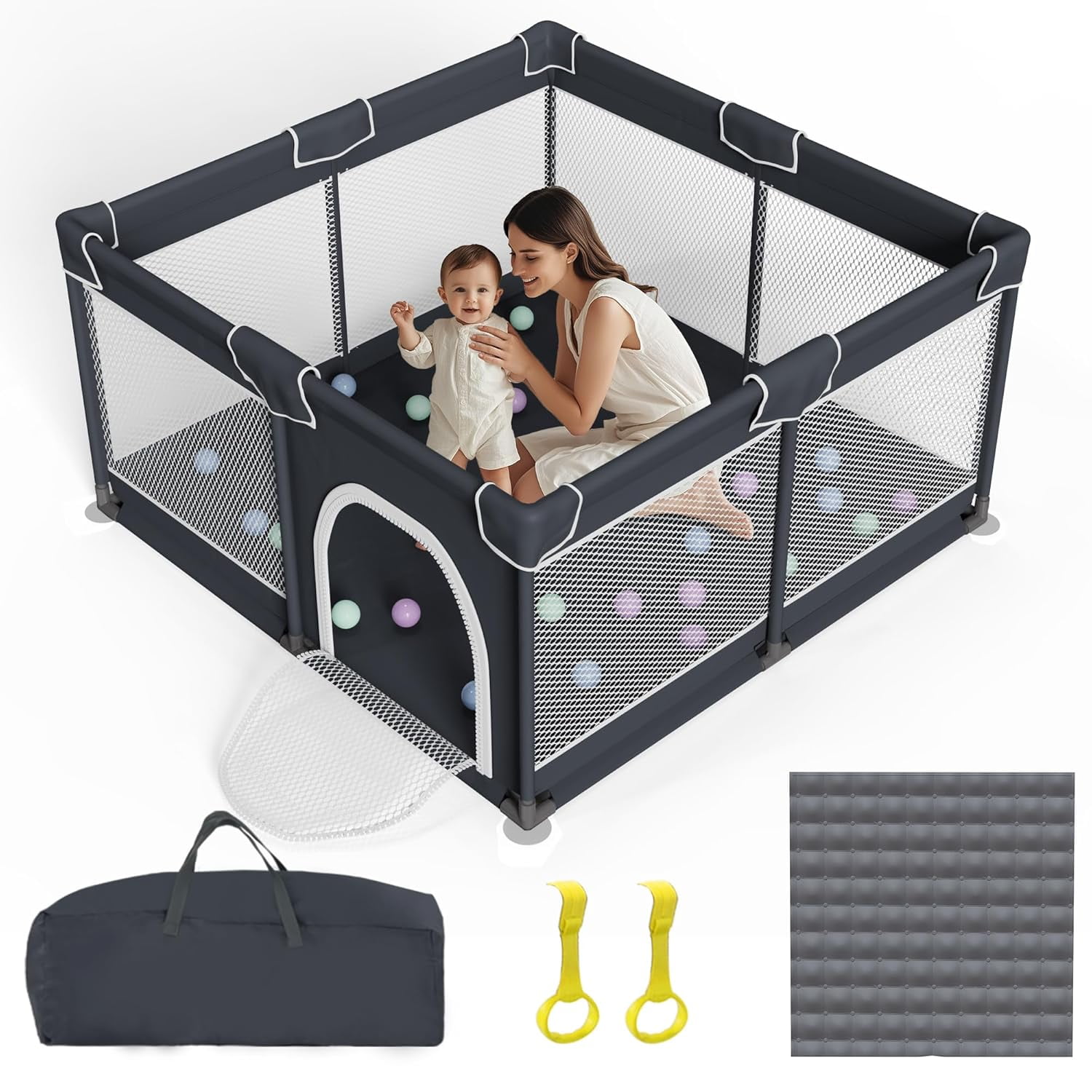 Playpen for Babies and Toddlers, Large Baby Playpen, Baby Playard ...