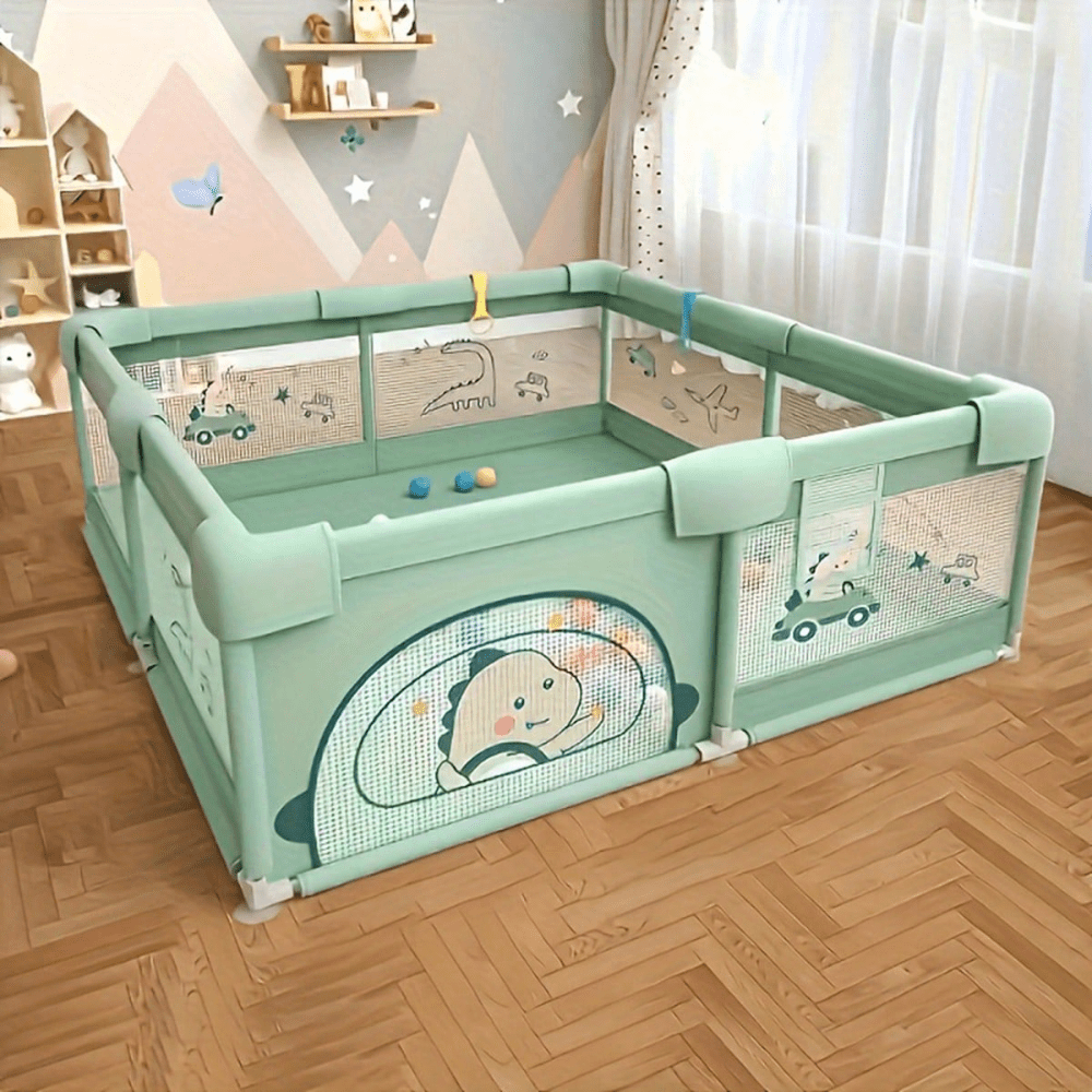 Playpen, Little Hedgehog Baby Playpen, Baby Playpen With Gate Indoor ...