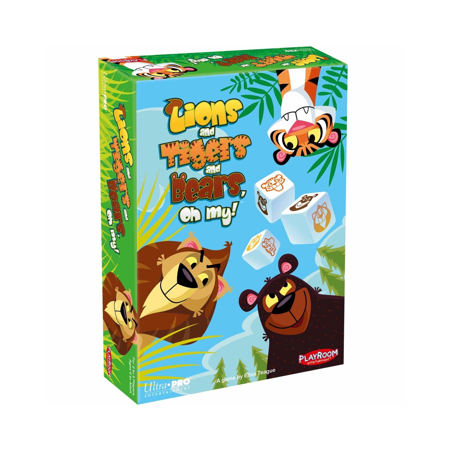 Playroom Entertainment Lions and Tigers and Bears Oh My! Family Dice ...