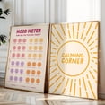 Playroom Posters Set: Sun & Rainbow Prints Calming Corner Decor Set 2 ...