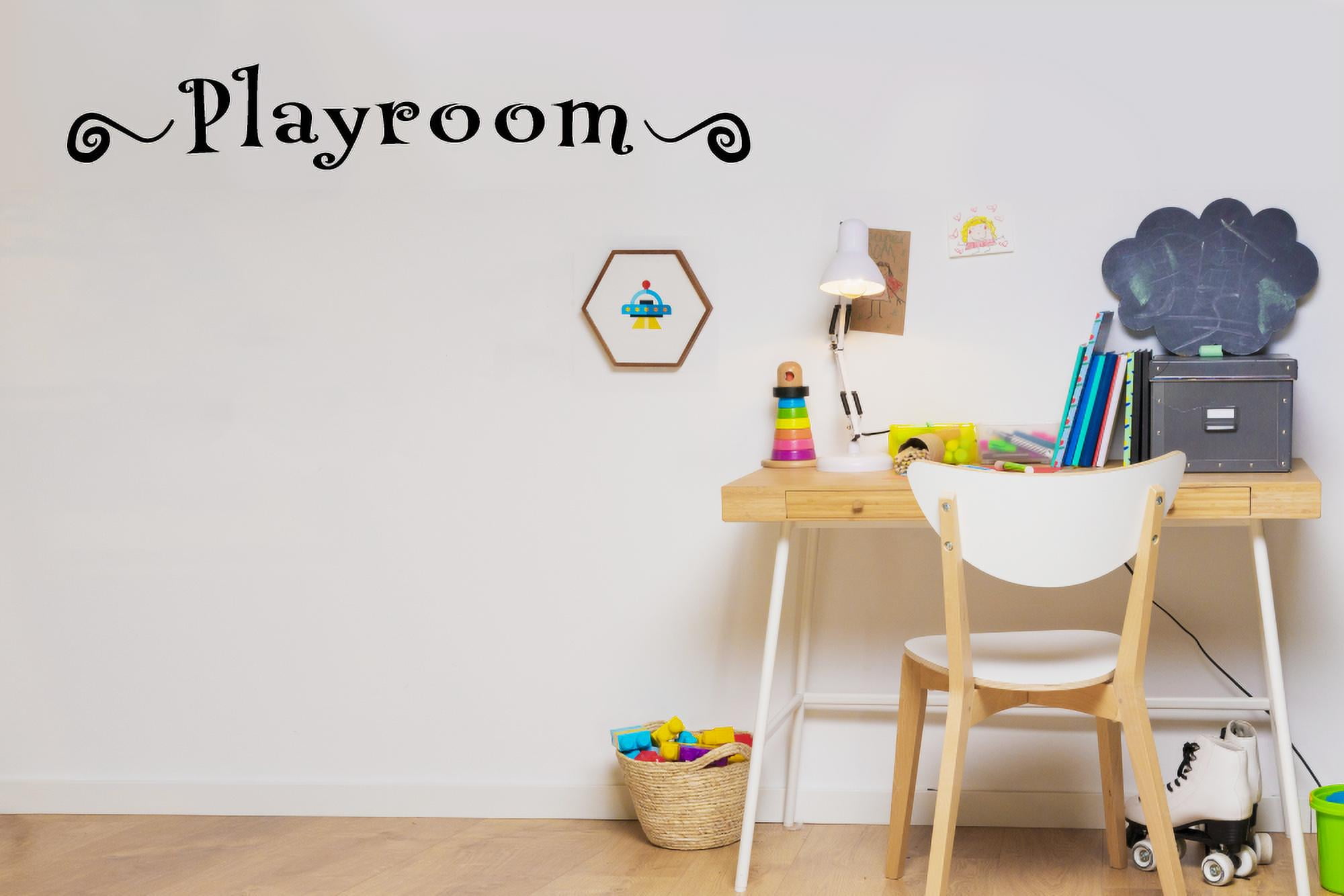 Playrooms Text Swirl Pattern Playroom Play Rooms Quotes Wall Sticker ...
