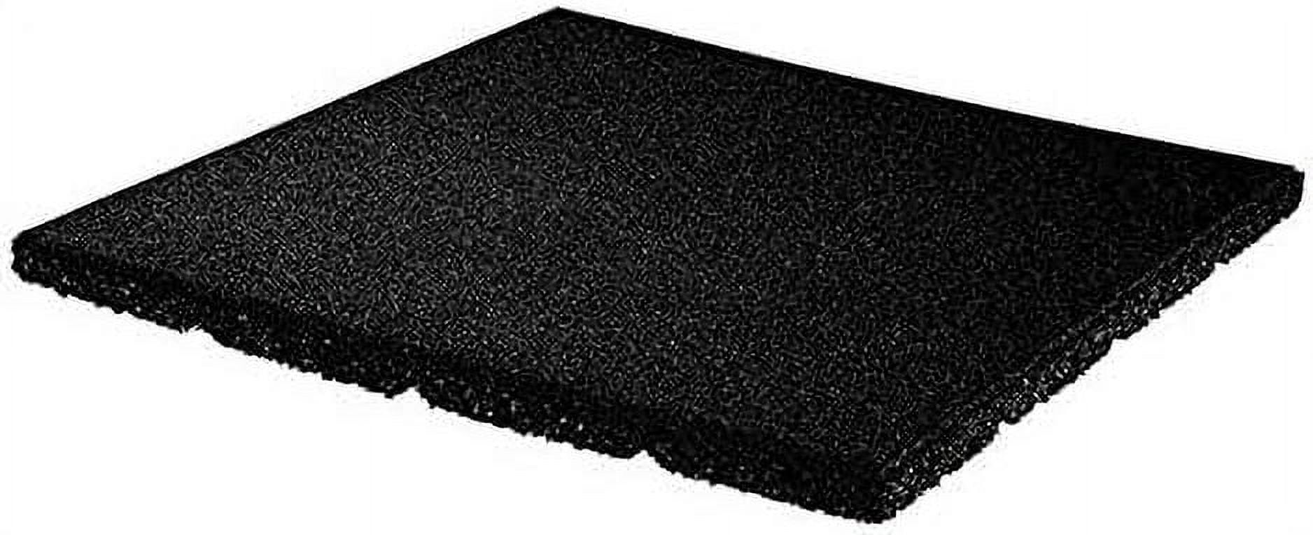 Playsafer 20" X 20" Black Rubber Interlocking Floor Mats, Cushioned ...