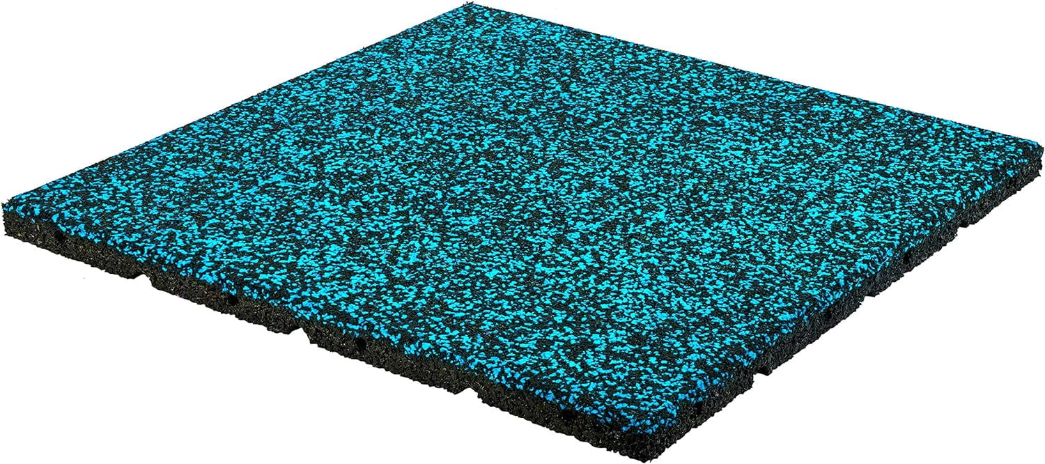 Playsafer 20" x 20" Blue Rubber Interlocking Floor Mats 52 Sq Ft ...