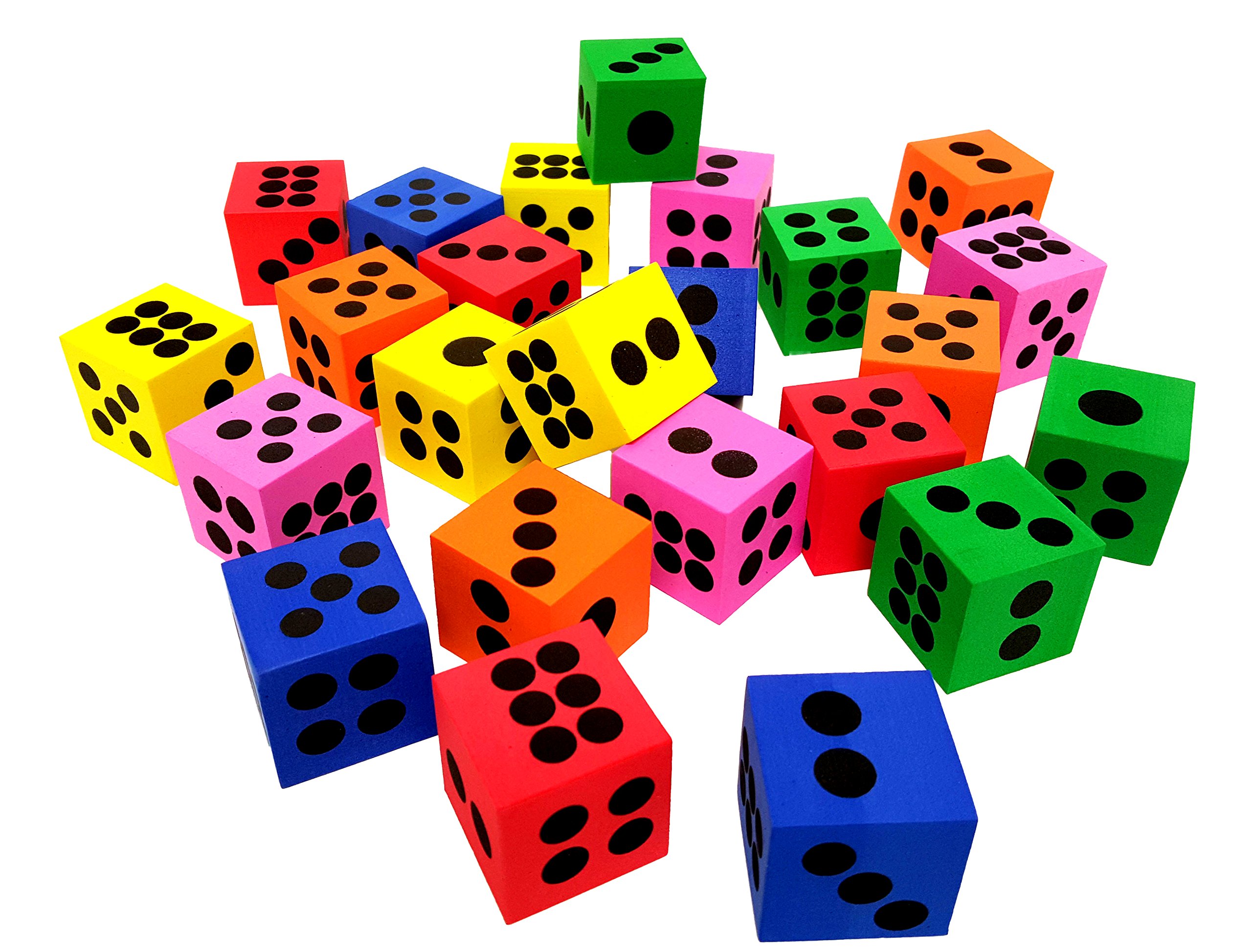 'Playscene' Big Foam Playing Dice (Party Packs!) (4 Dozen) C40 ...