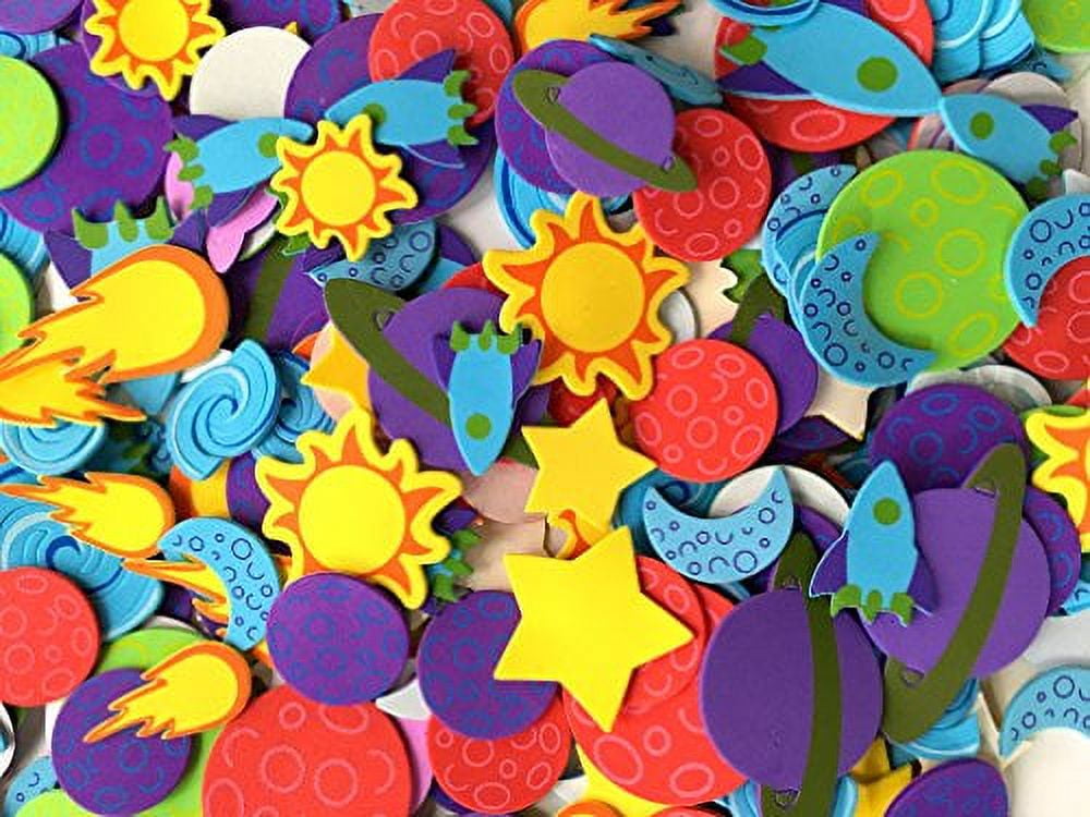 Playscene Self Adhesive Craft Stickers, Carnival, Planets, Farm Animals ...