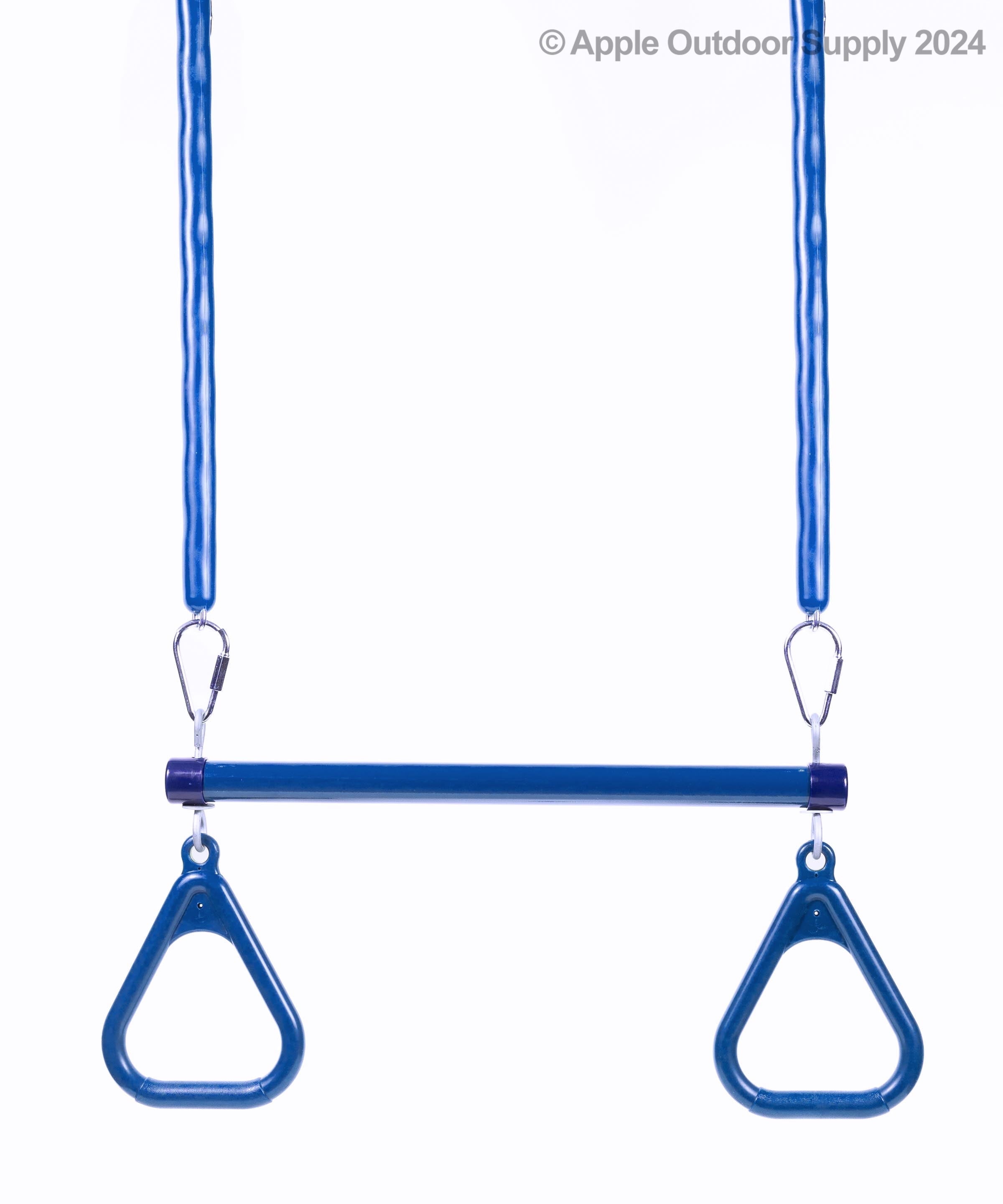 Playset Trapeze Bar and Gym Rings Kit, Blue, with 42" Blue Soft Grip ...