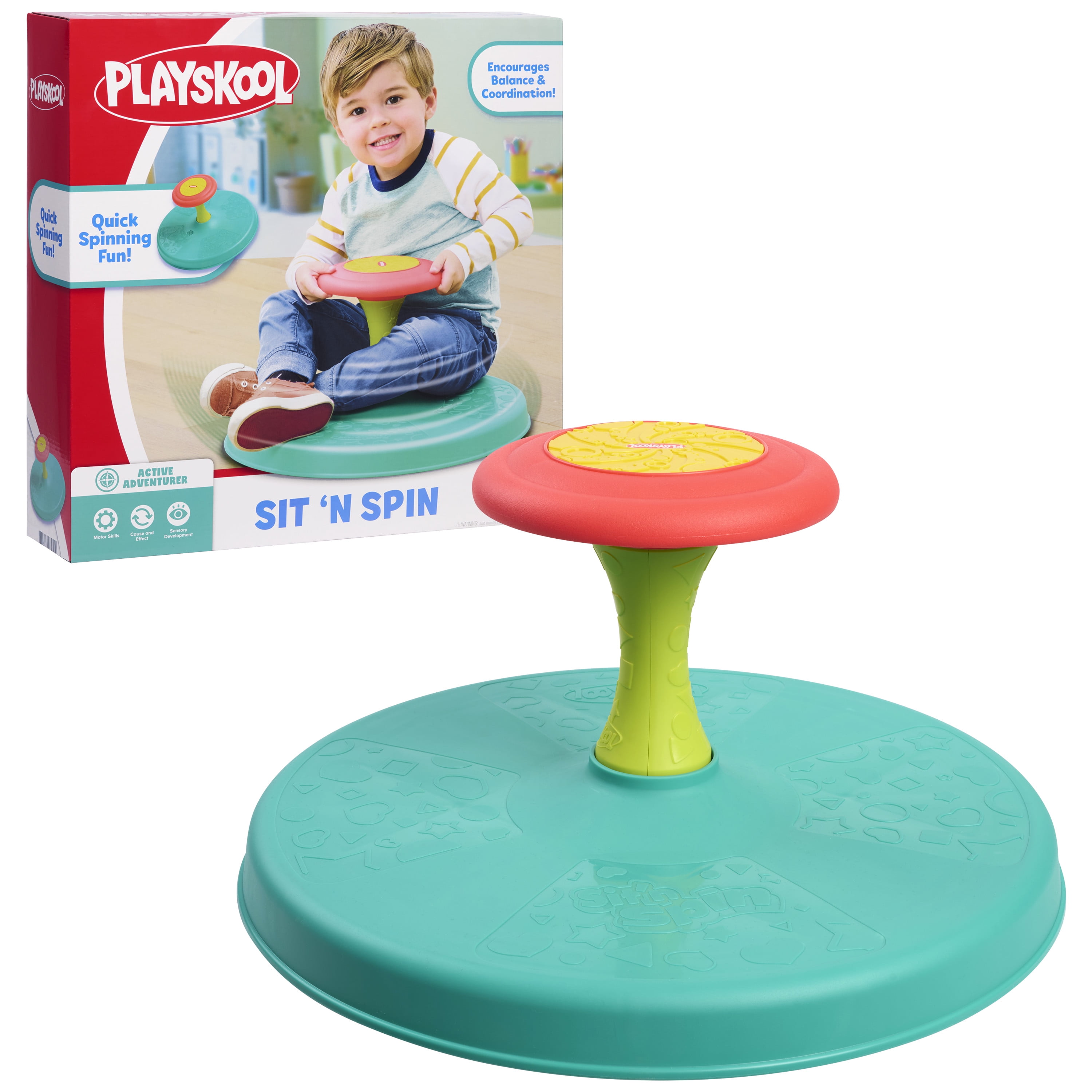 Playskool Sit ’n Spin Activity Toy, Spinning Seat, Kids Ages 18 Months ...