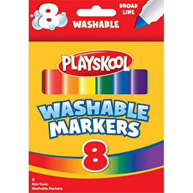 Playskool Washable Jumbo Markers (8-Count) - Walmart.com