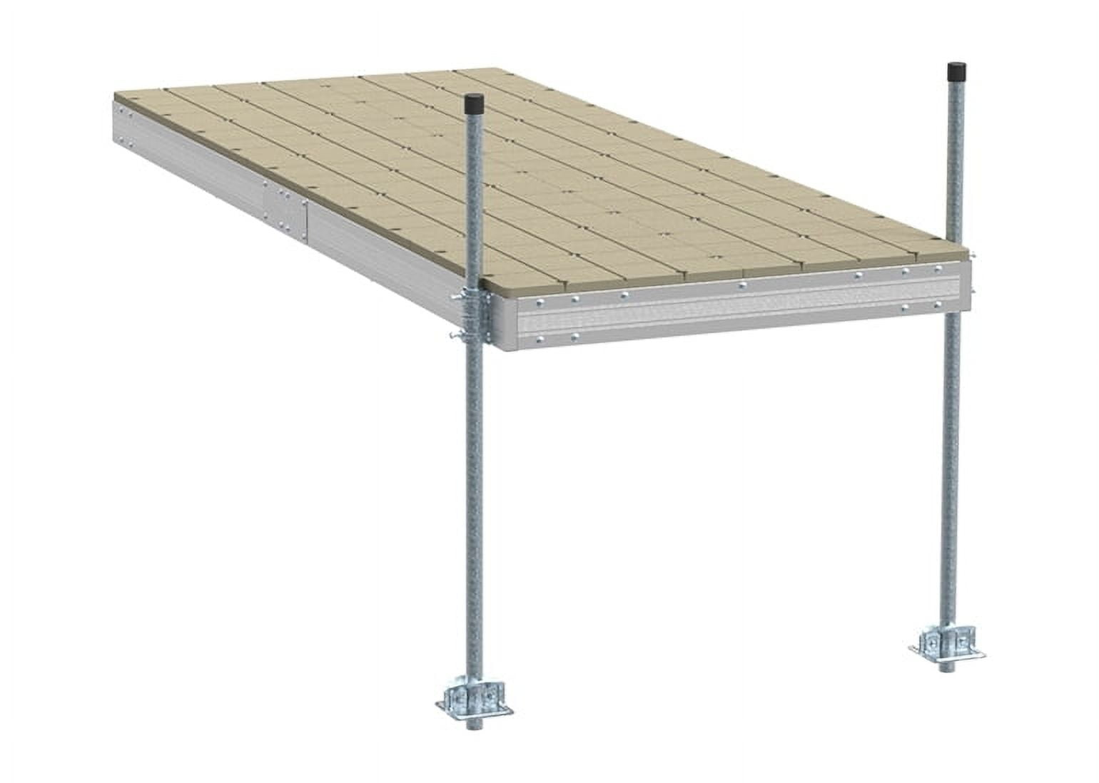 Playstar 4'x10' Aluminum Dock with Resin Top, KT 15051 Dock Kit ...