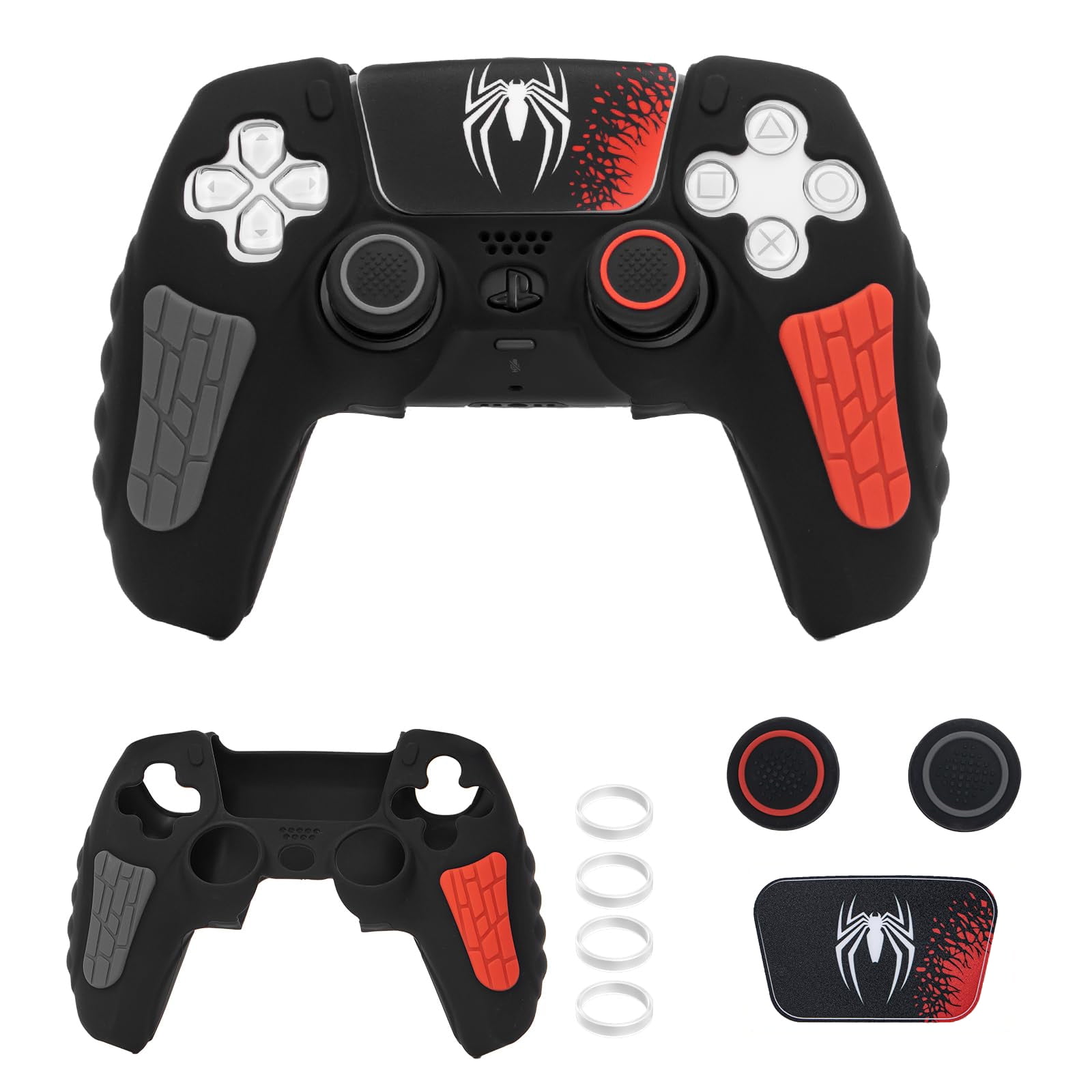 Playstation 5 Controller Cover Case, Anti-Slip Silicone Cover Skin for ...