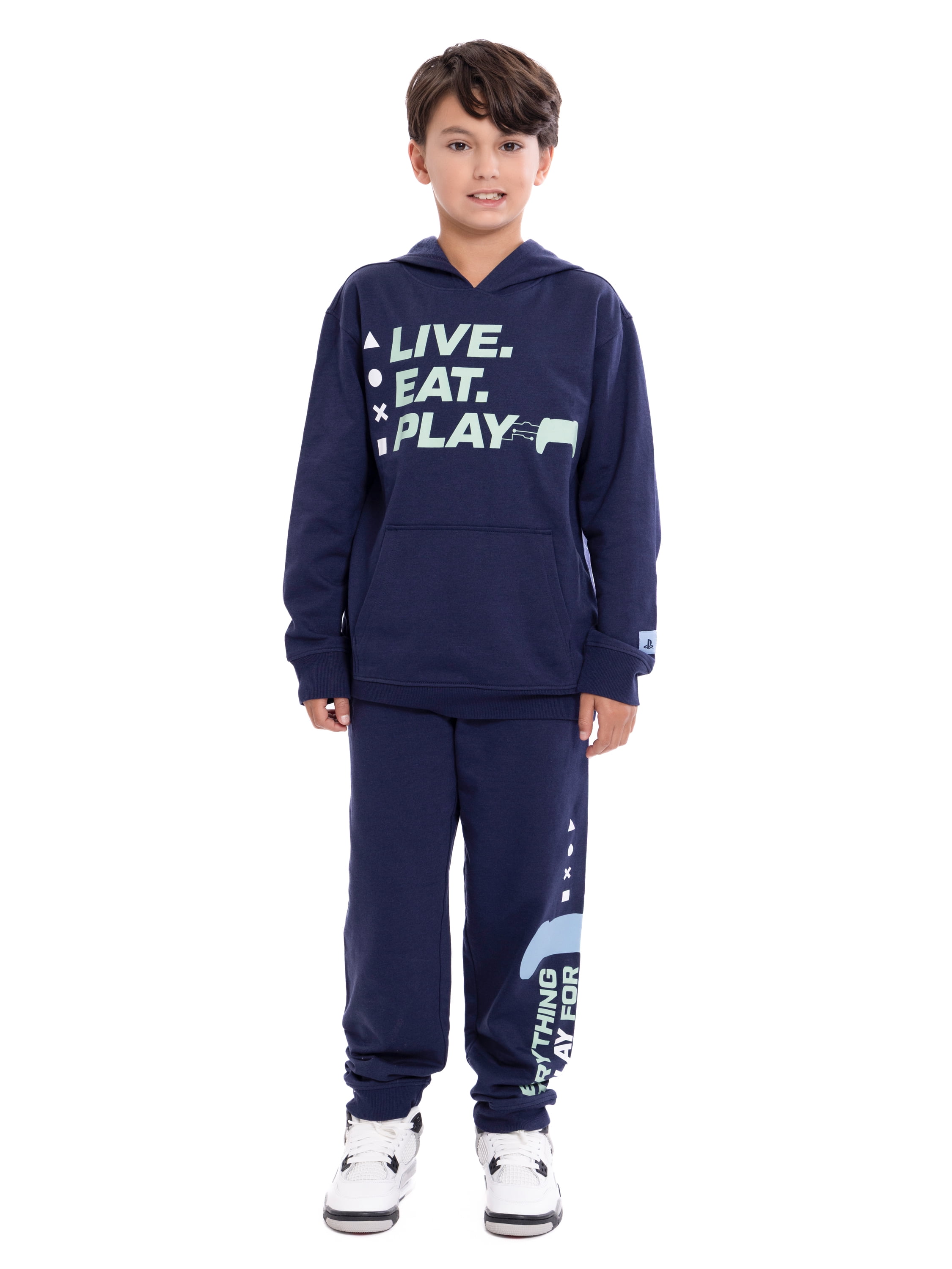 Playstation Boy's Graphic Hoodie with Matching Jogger Pant, 2 Piece Set ...