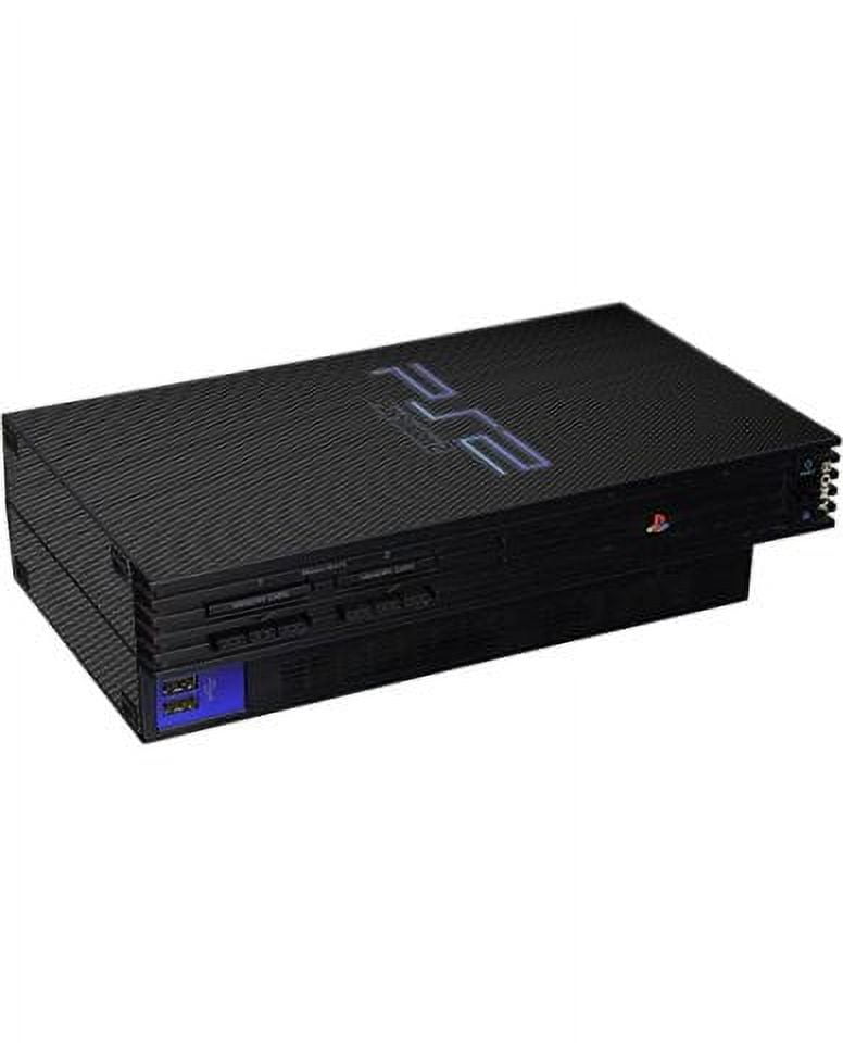 Playstation PS2 Fat Black Carbon Fiber Console Skin - Walmart.com