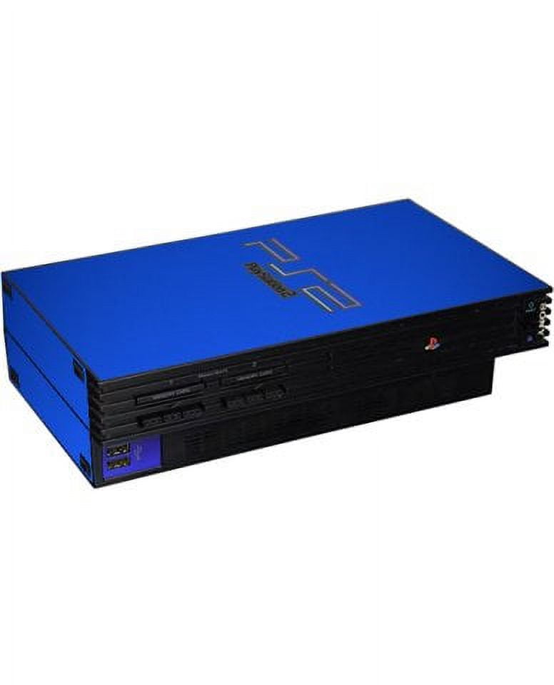 Playstation PS2 Fat Chrome Blue Console Skin - Walmart.com