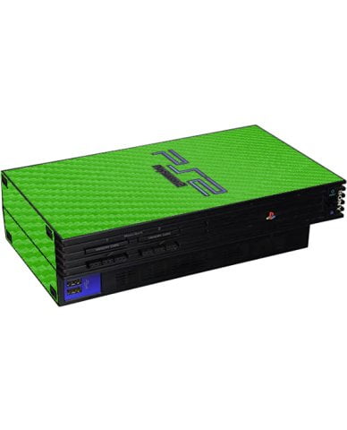 Playstation PS2 Fat Green Carbon Fiber Console Skin - Walmart.com