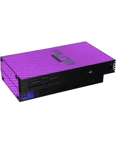 Playstation PS2 Fat Purple Carbon Fiber Console Skin - Walmart.com