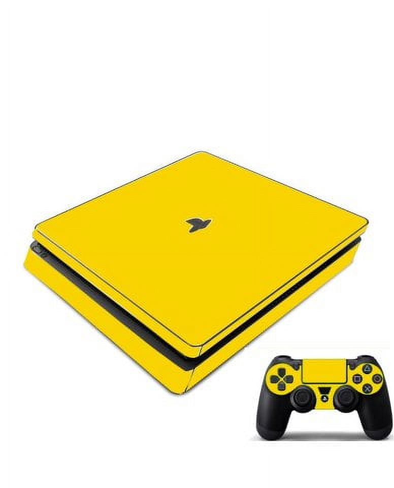 Playstation PS4 Slim Yellow Console Skin - Walmart.com