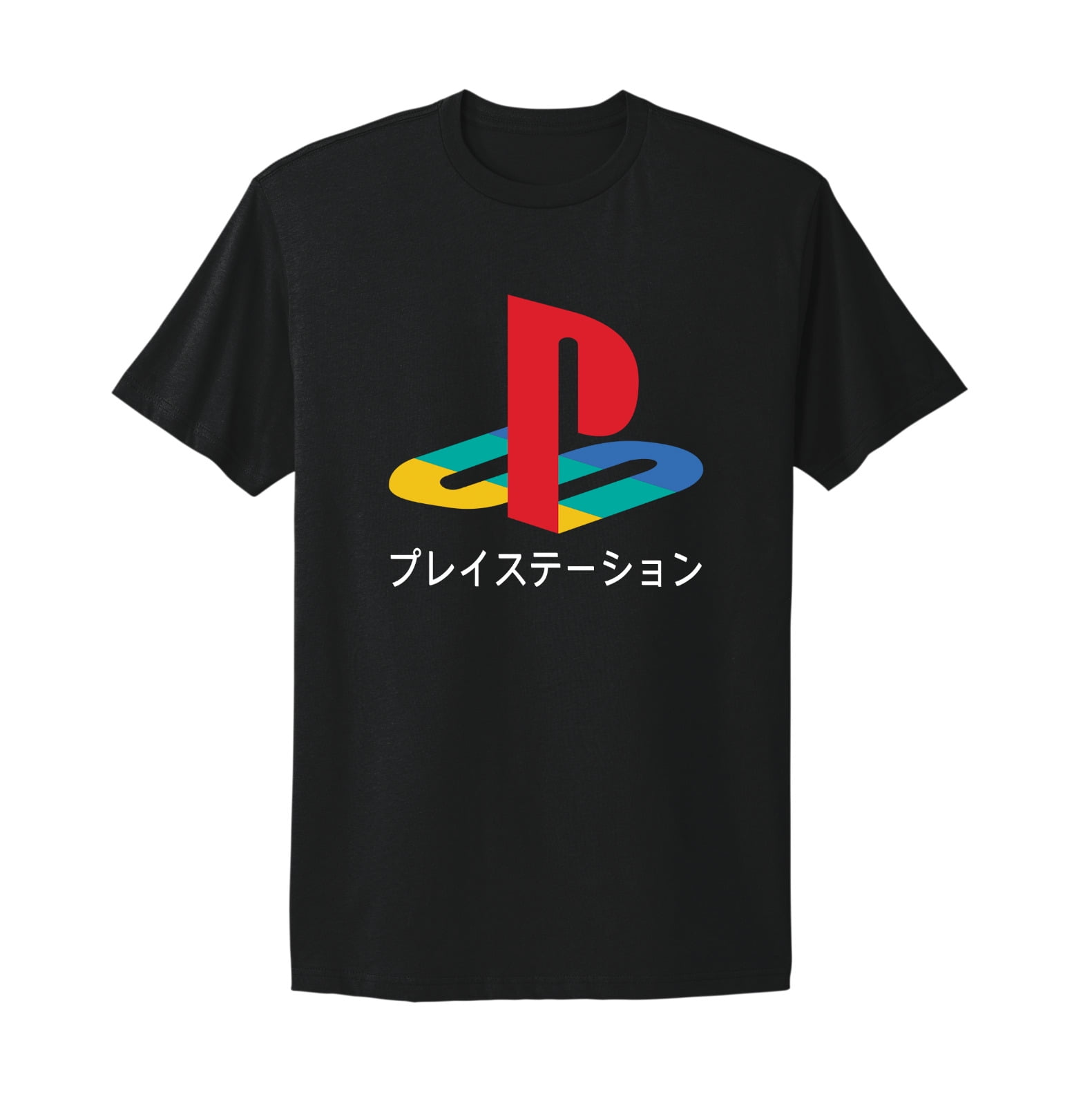Playstation Sony Logo Japanese Kanji Gamer T-Shirt - Walmart.com