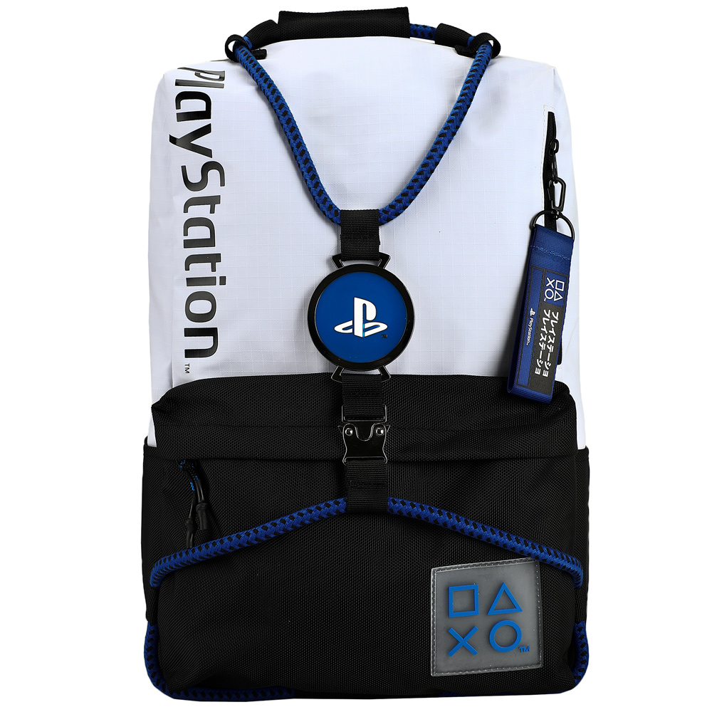 Playstation Console Bungee Laptop Backpack - Electronic Traveling Bag ...
