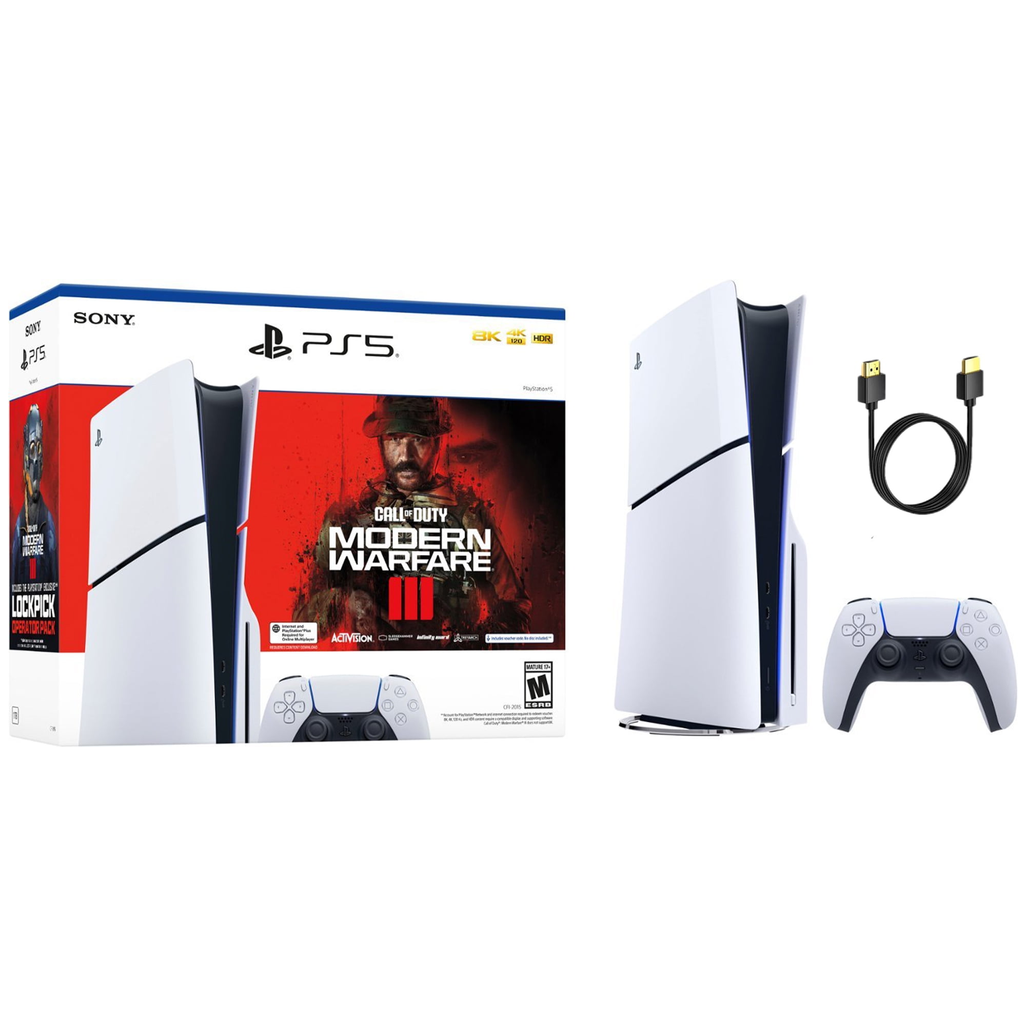 Playtation 5 Slim Disc Console Call of Duty Modern Warfare III Bundle ...