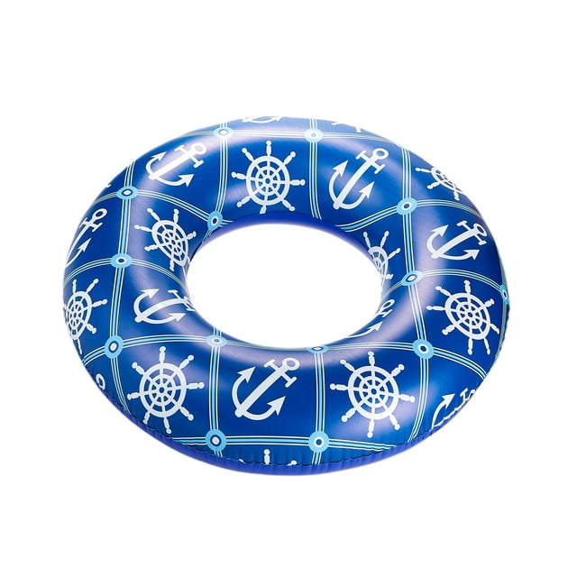 Playtek Toys Nautical Tube Ring Inflatable Pool Float - Walmart.com