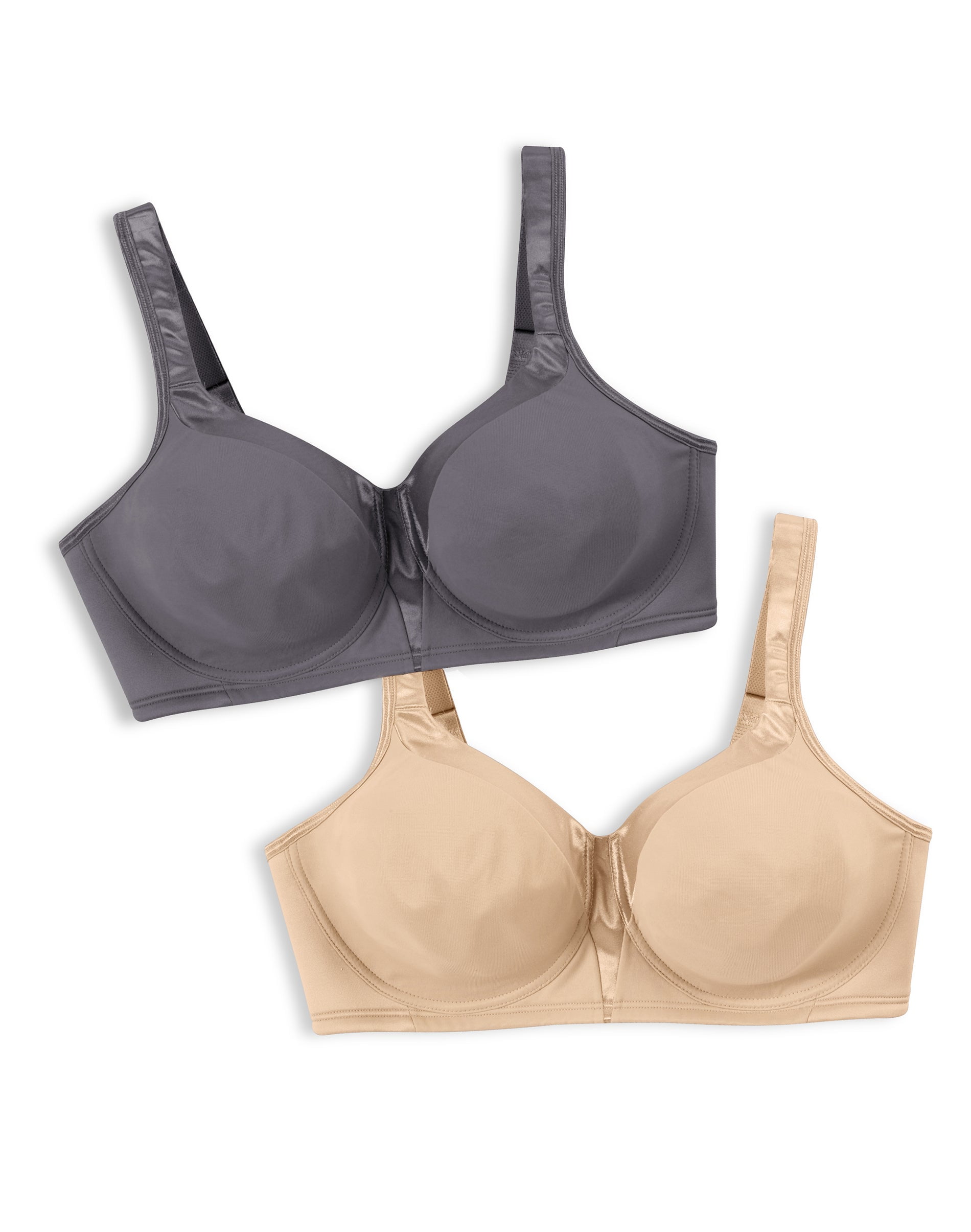 Playtex 18 Hour Silky Soft Smoothing Cool & Breathable Wireless Bra, 2 ...