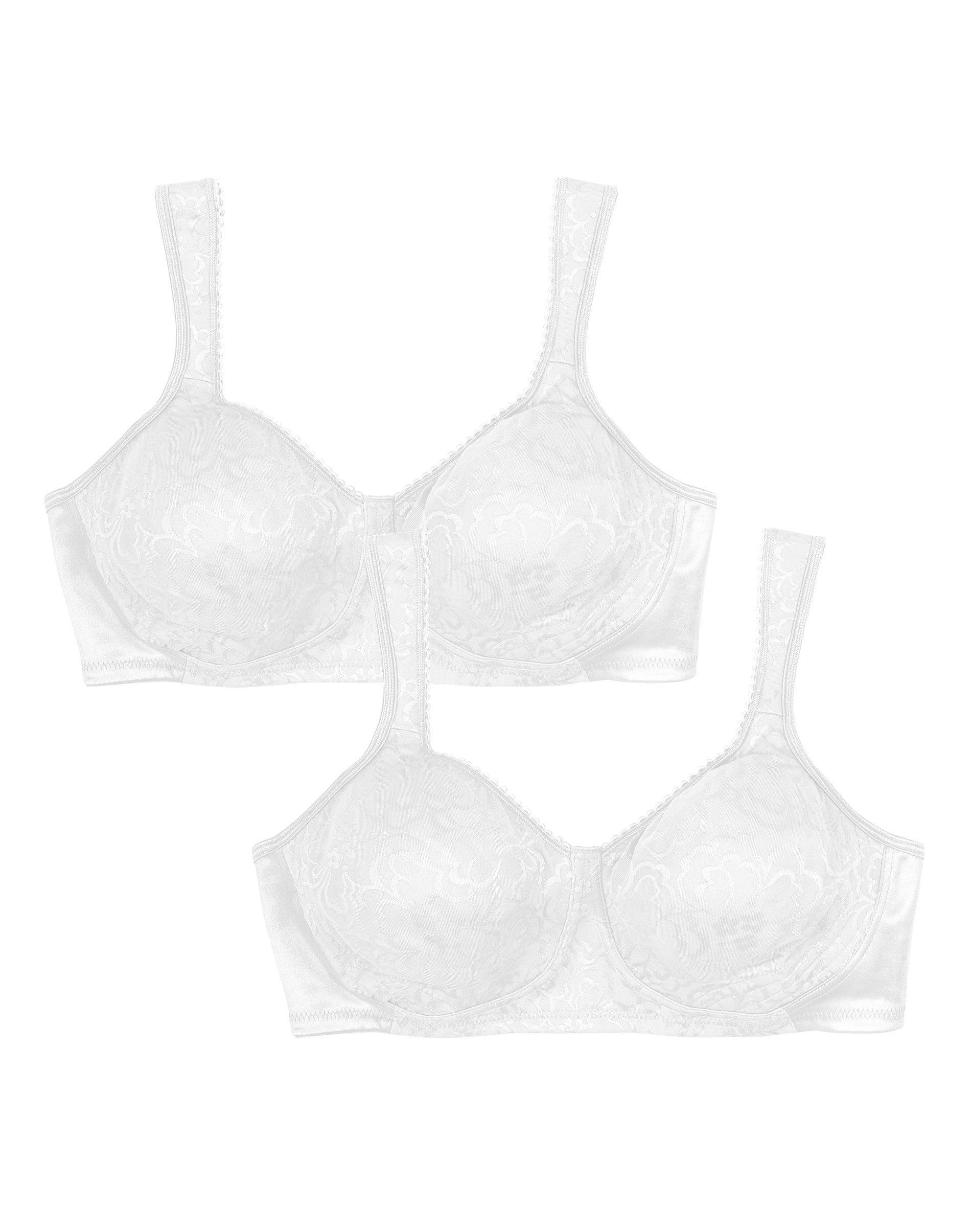 Playtex 18 Hour Ultimate Lift & Support Wireless Bra, 2-Pack White ...
