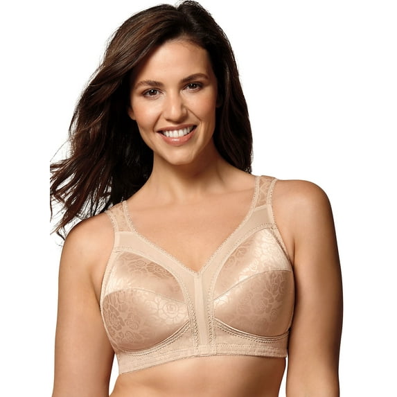 Playtex Women's 18 Hour Ultimate Lift & Support Wirefree Bra, Full Coverage, Smooth Back ...