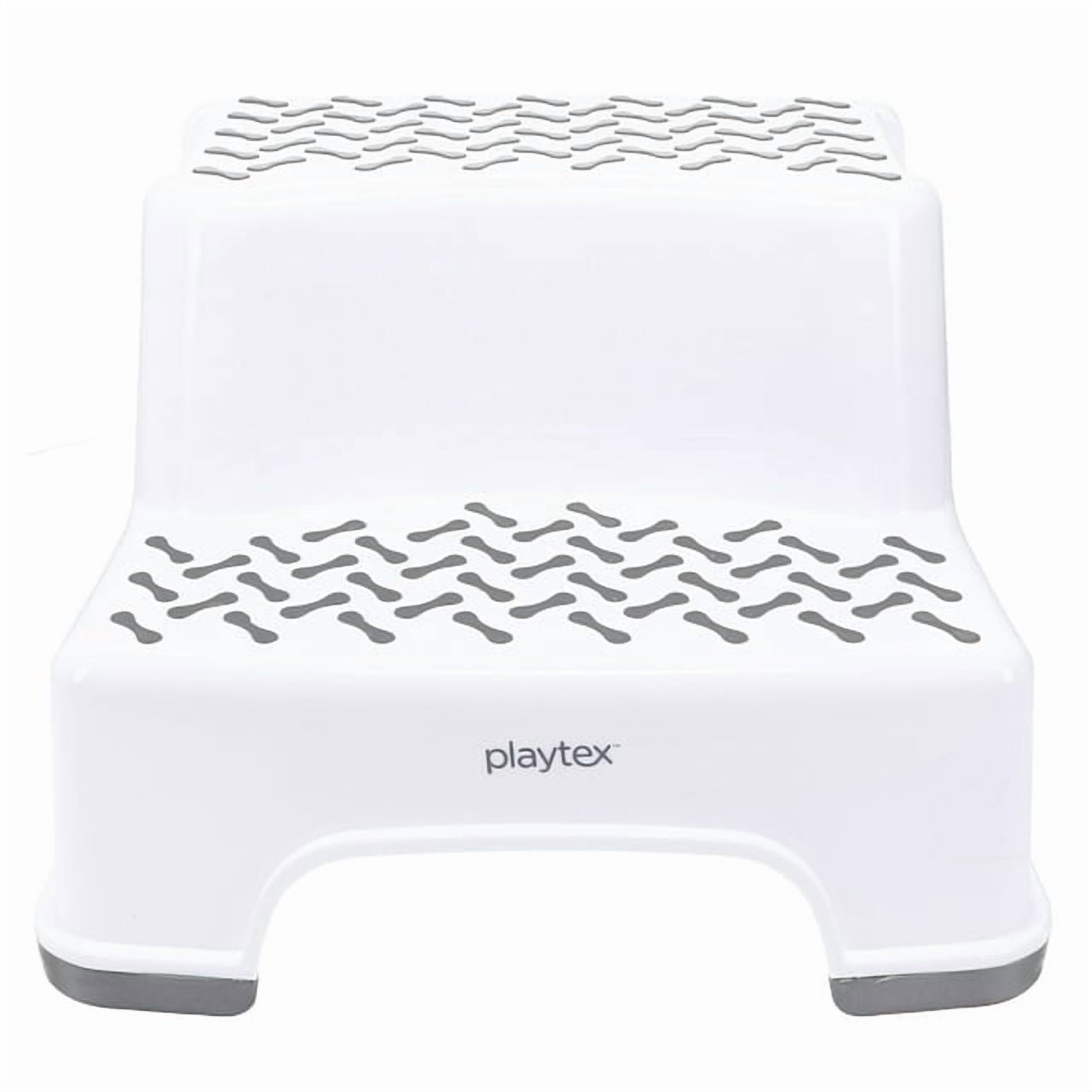 Playtex 2-Tier Step Stool for Kids’ Bathroom and Bedroom, White - 2 ...