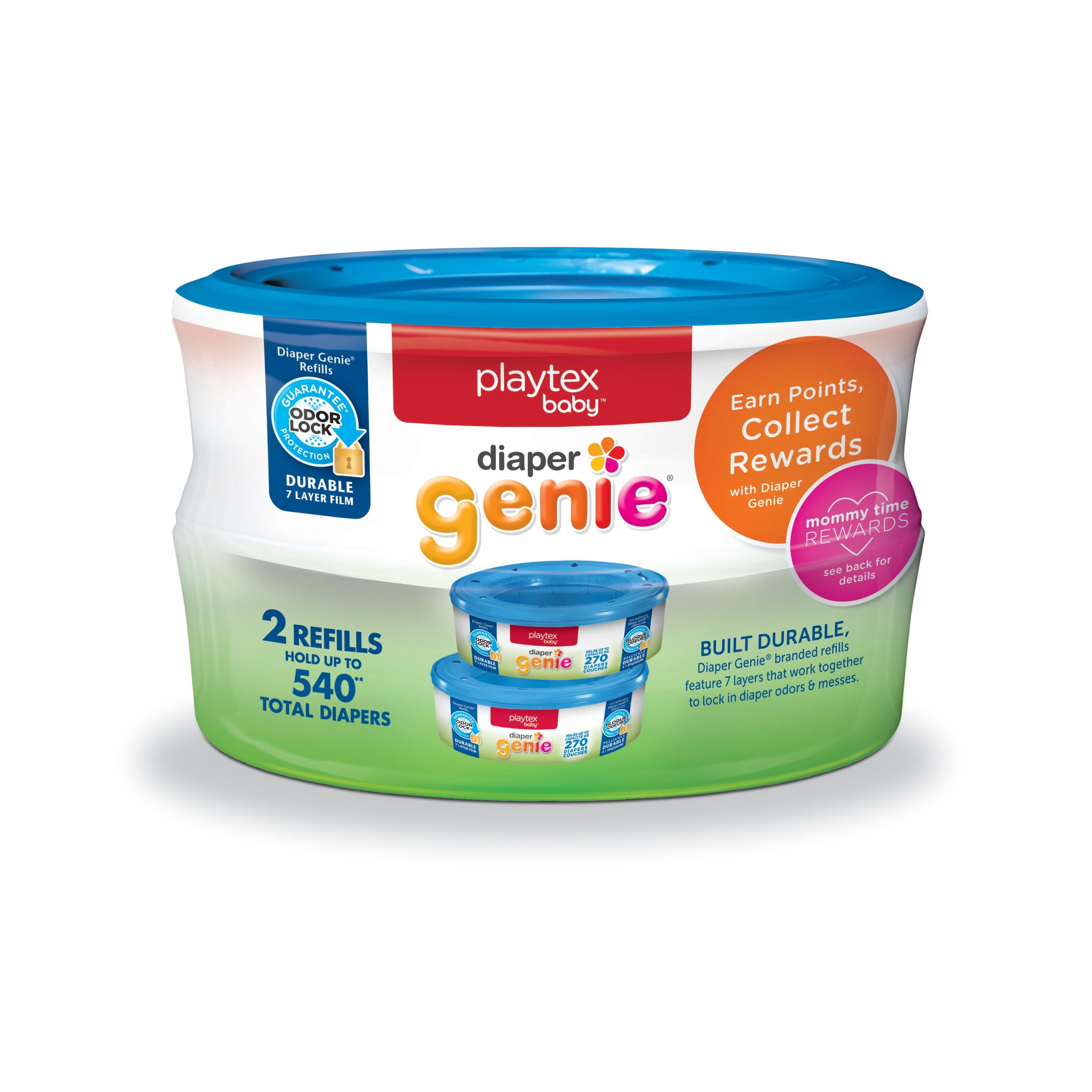 Playtex Baby Diaper Genie Diaper Disposal Pail System Refills 270 Count ...