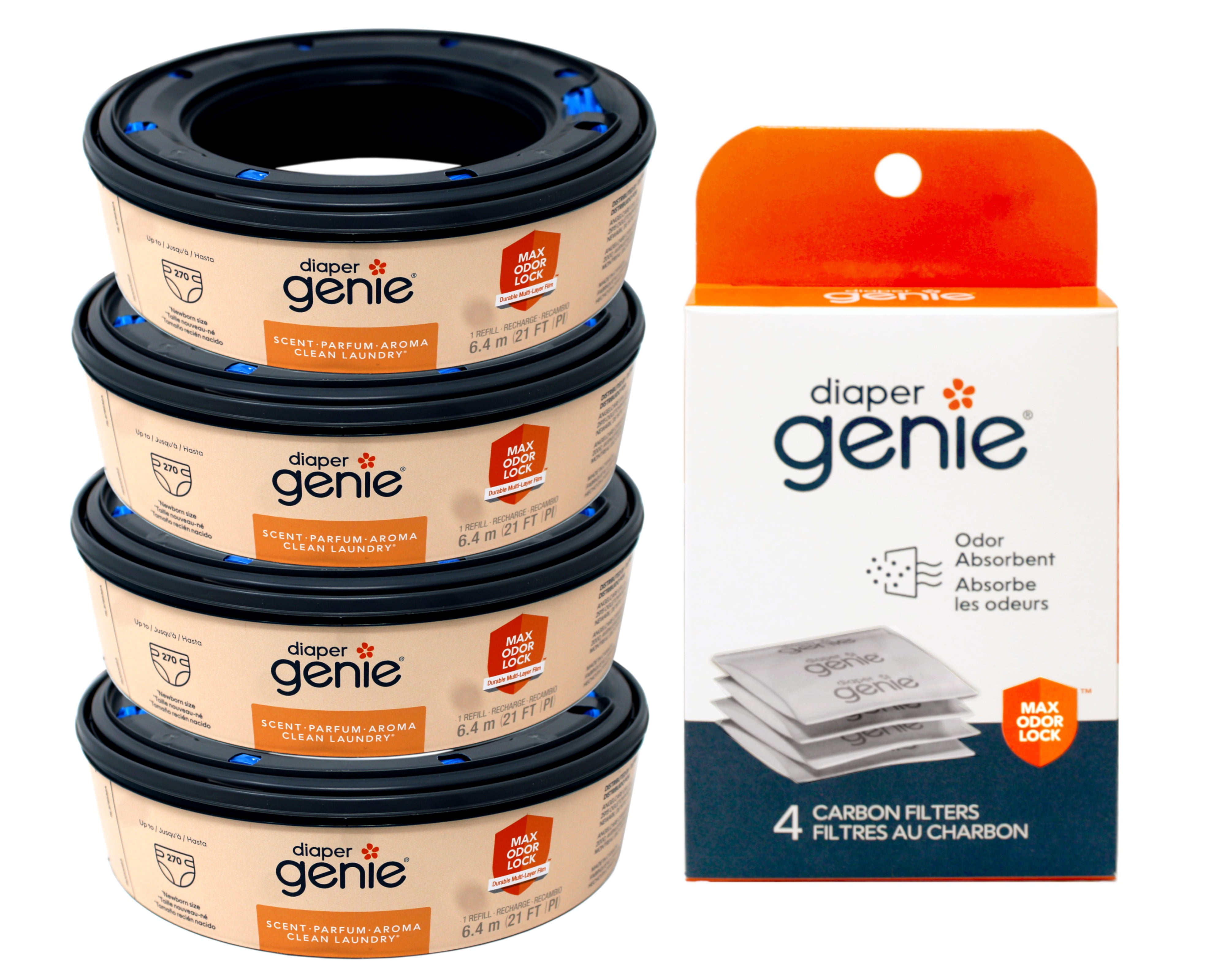 Playtex Baby Diaper Genie MaxFresh Refills, Anti-Microbial, 1,080-ct, 2 ...