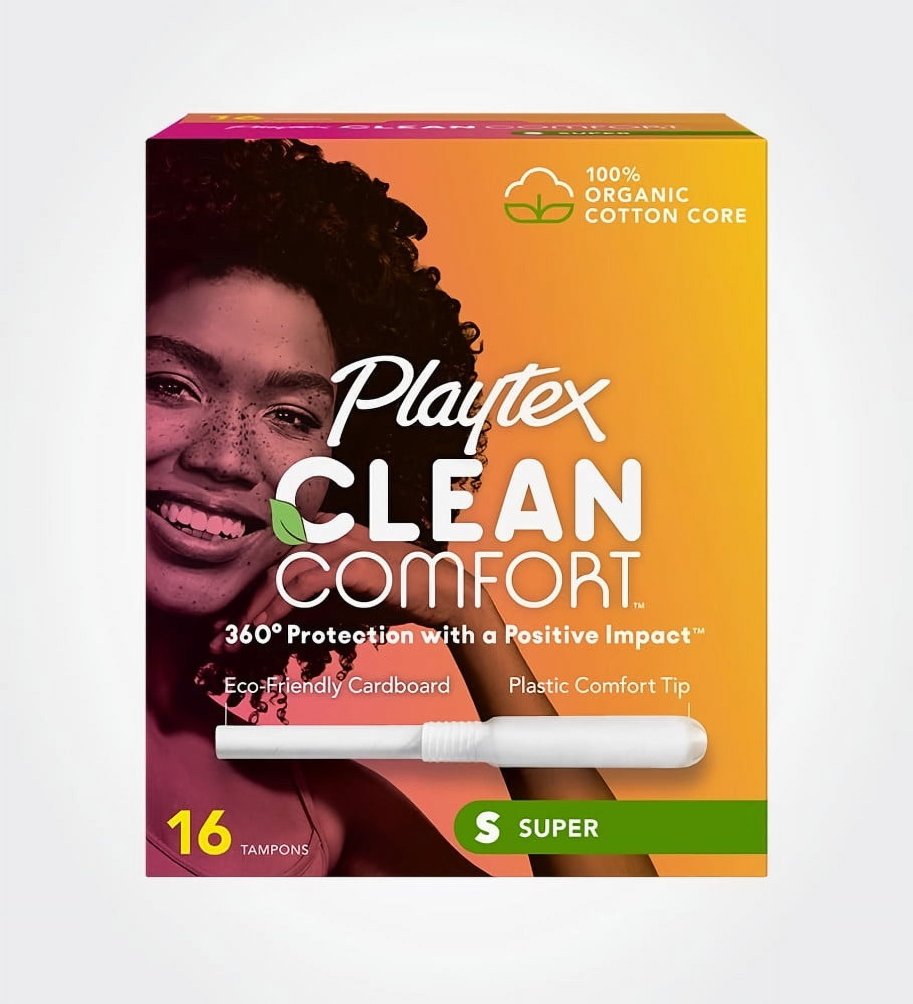 Playtex Clean Comfort Super Tampons HSA/FSA Eligible - Walmart.com