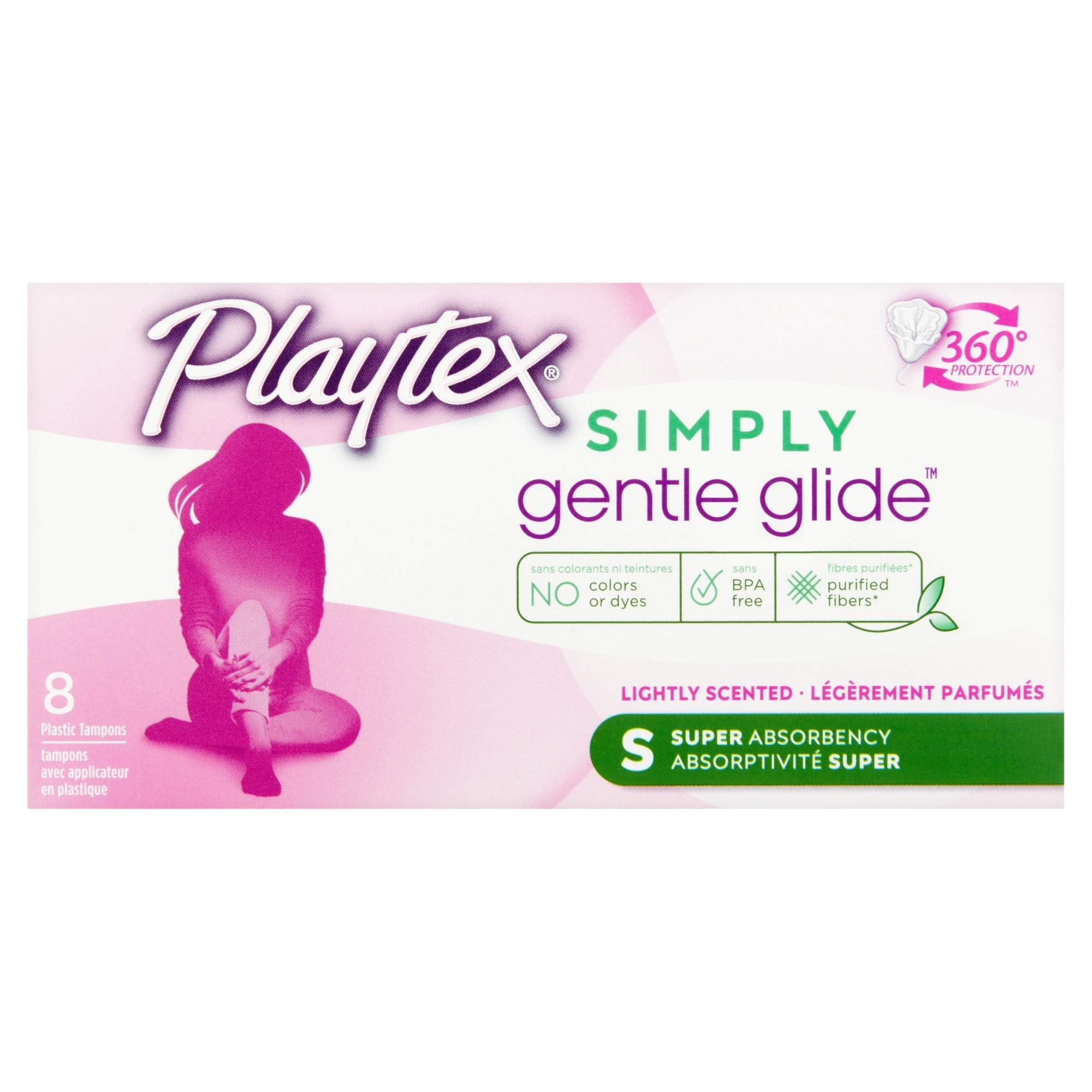 Playtex Gentle Glide 360 Fresh Scent Regular Absorbency Tampons, 8 ...