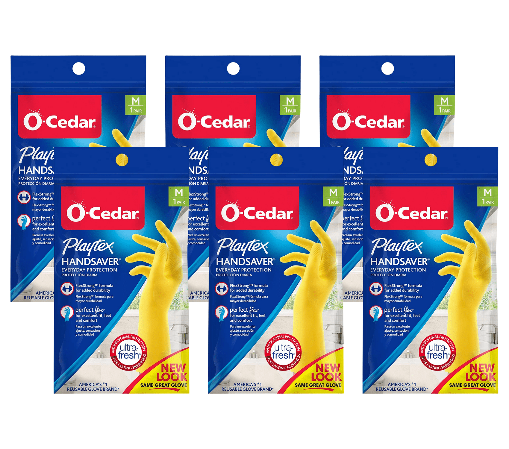 Playtex HandSaver Dishwashing & Household Gloves, Comfort Fit, Medium ...