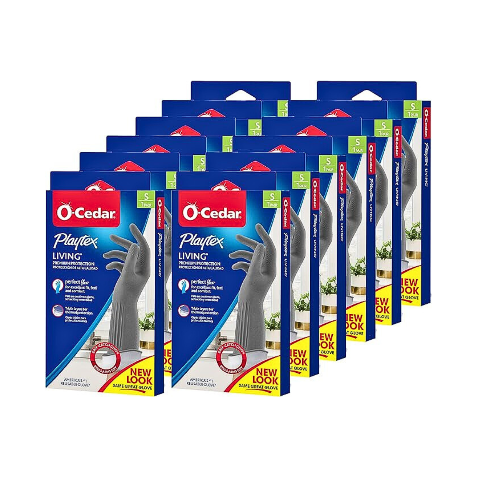 Playtex Living Reusable Rubber Cleaning Gloves, Small, Dish Washing ...