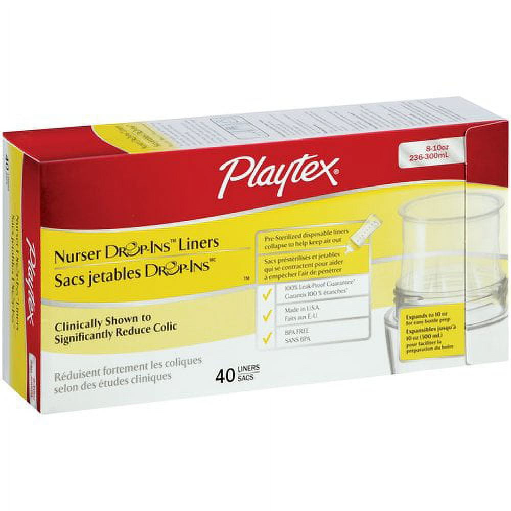 Playtex Nurser Drop-Ins Bottle Liners, 40 count - Walmart.com