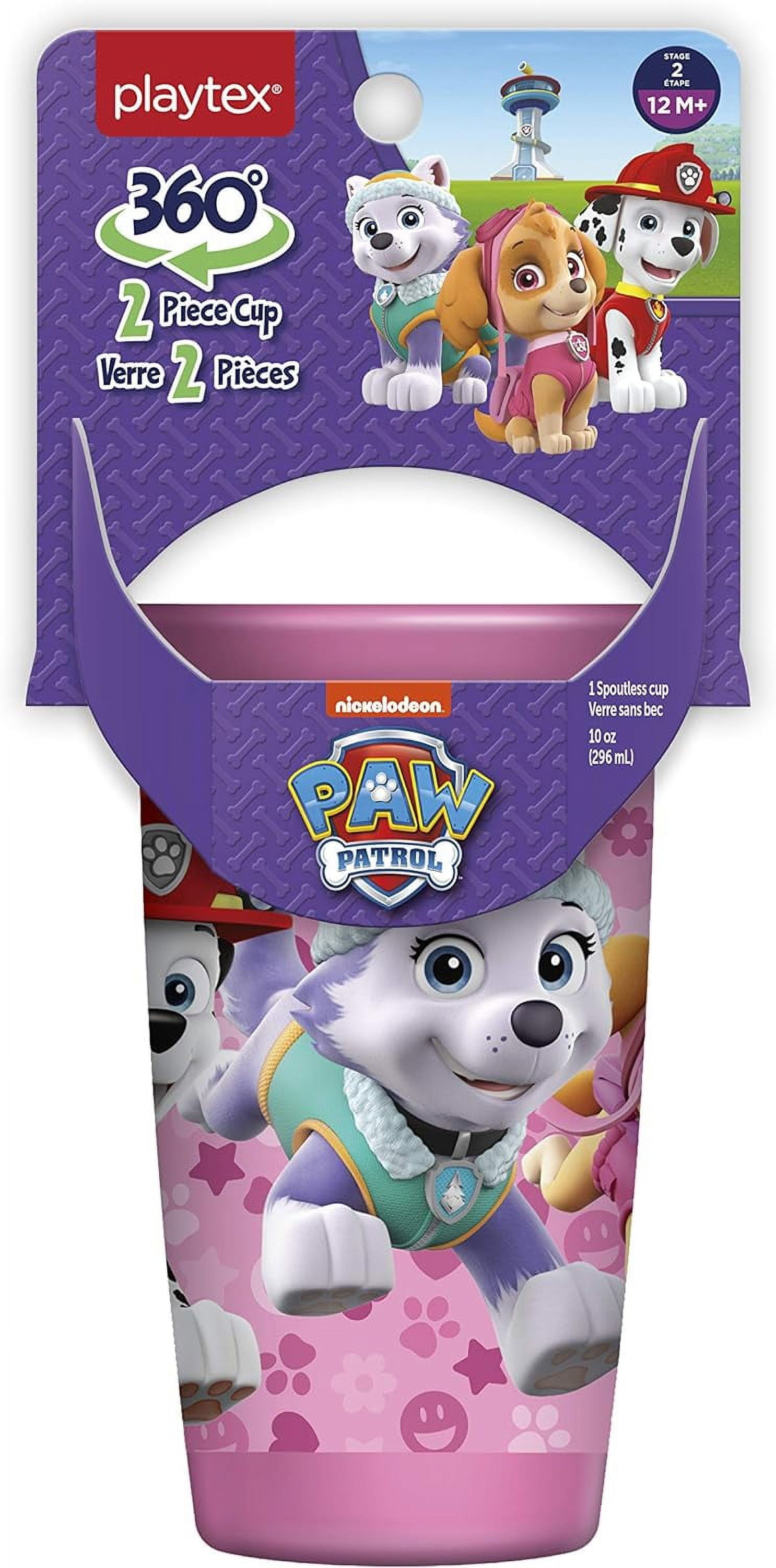 Playtex Sipsters Stage 2 Paw Patrol Girls Spoutless Sippy Cup, 10 oz ...