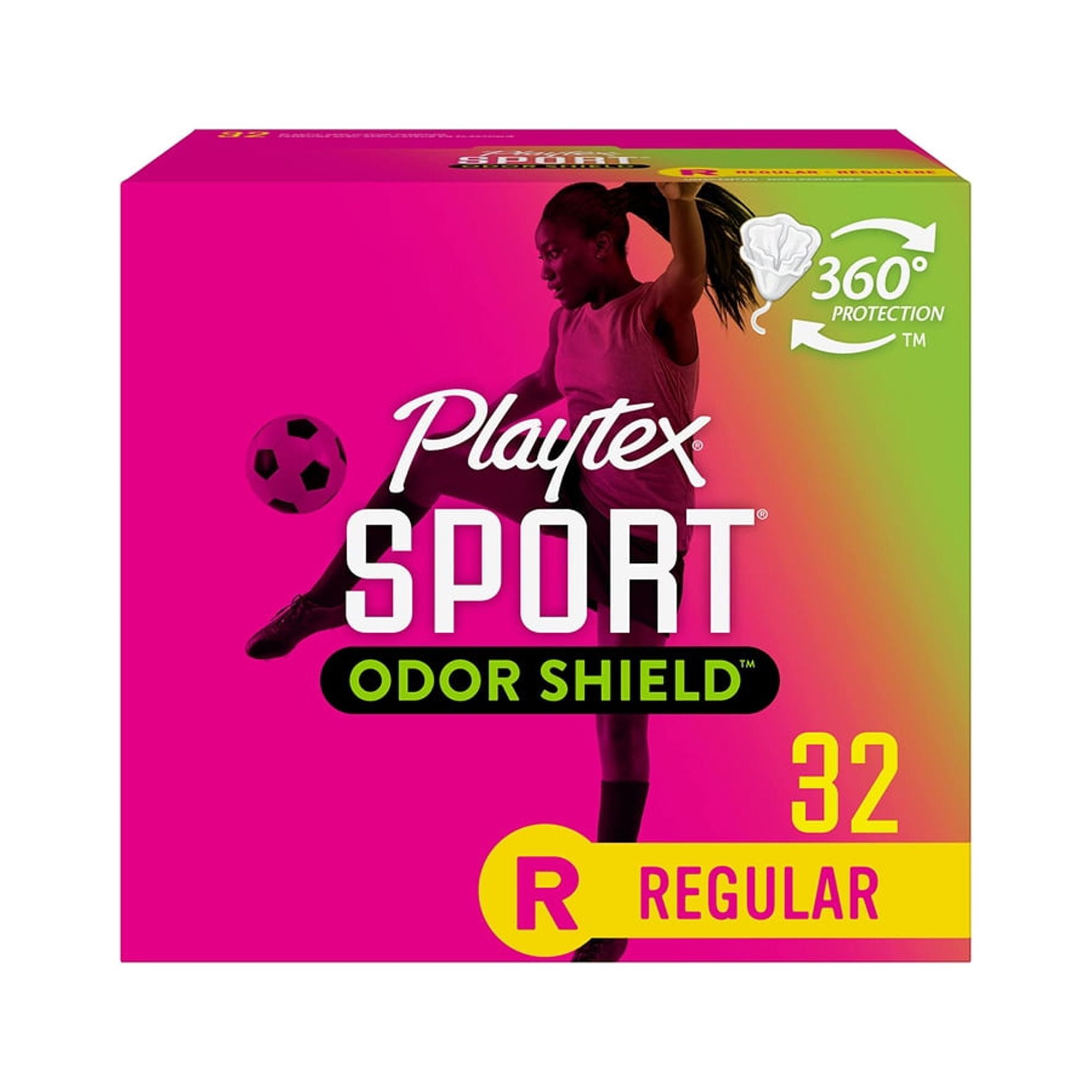 Playtex Sport Odor Shield Regular Absorbency Tampons Plastic Applicator ...
