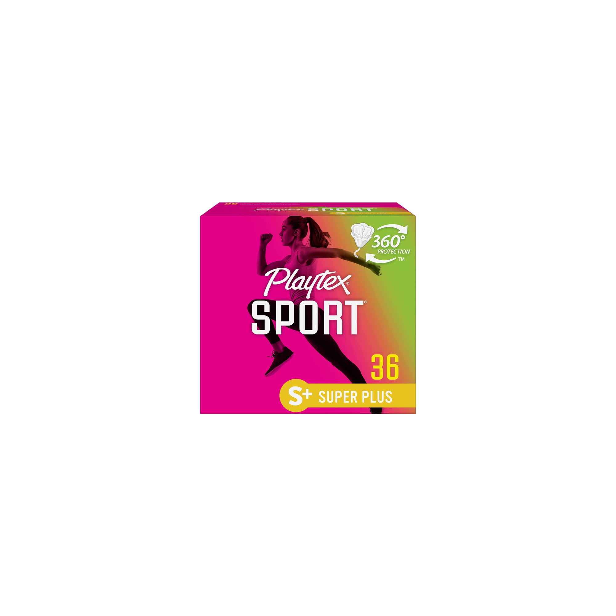 Playtex Sport Super Plus Tampons, Unscented, 36ct (Pack of 2) - Walmart.com
