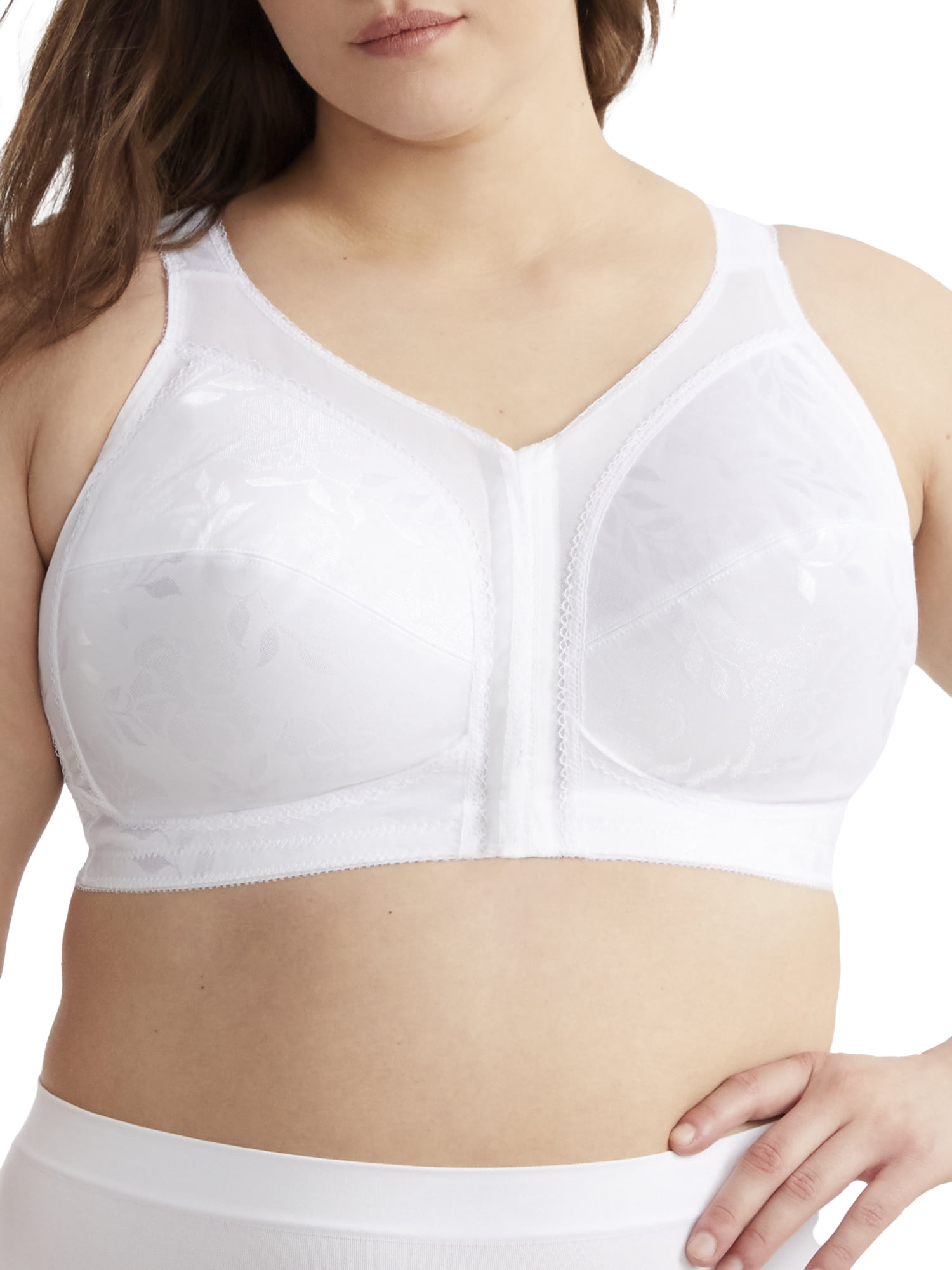Playtex Wirefree Bra 18 Hour 4695 Front-Close With Flex Back M Frame ...