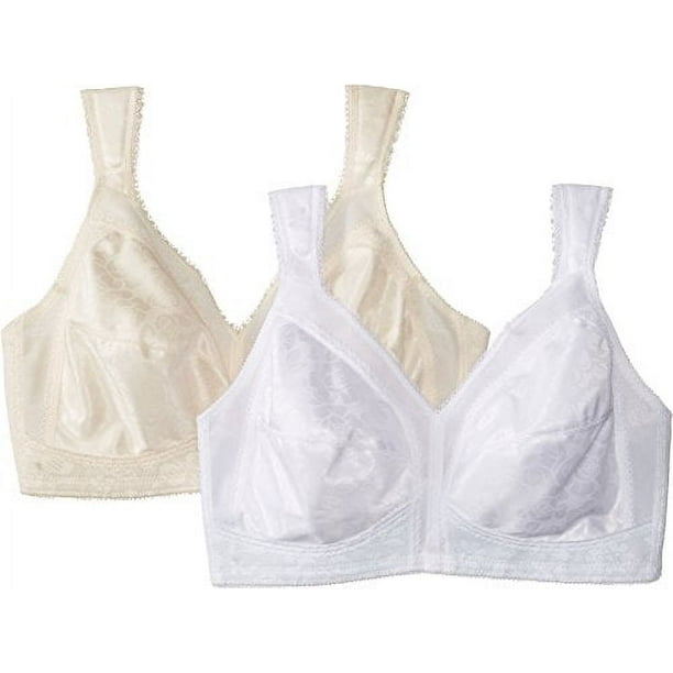 Playtex Women's 18-Hour Original Comfort-Strap Bra 2-Pack, Natural ...