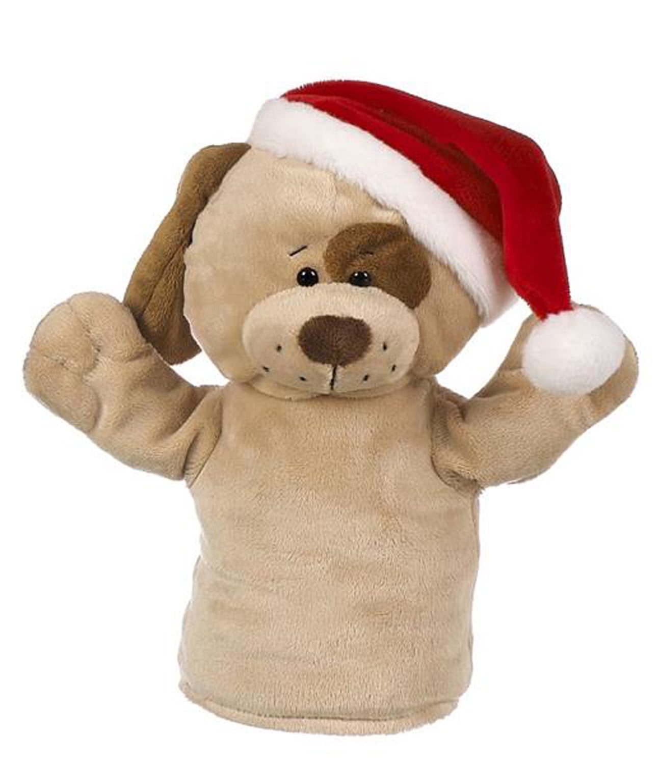 Playtime Dog Puppet With Santa's Hat by Ganz - Walmart.com