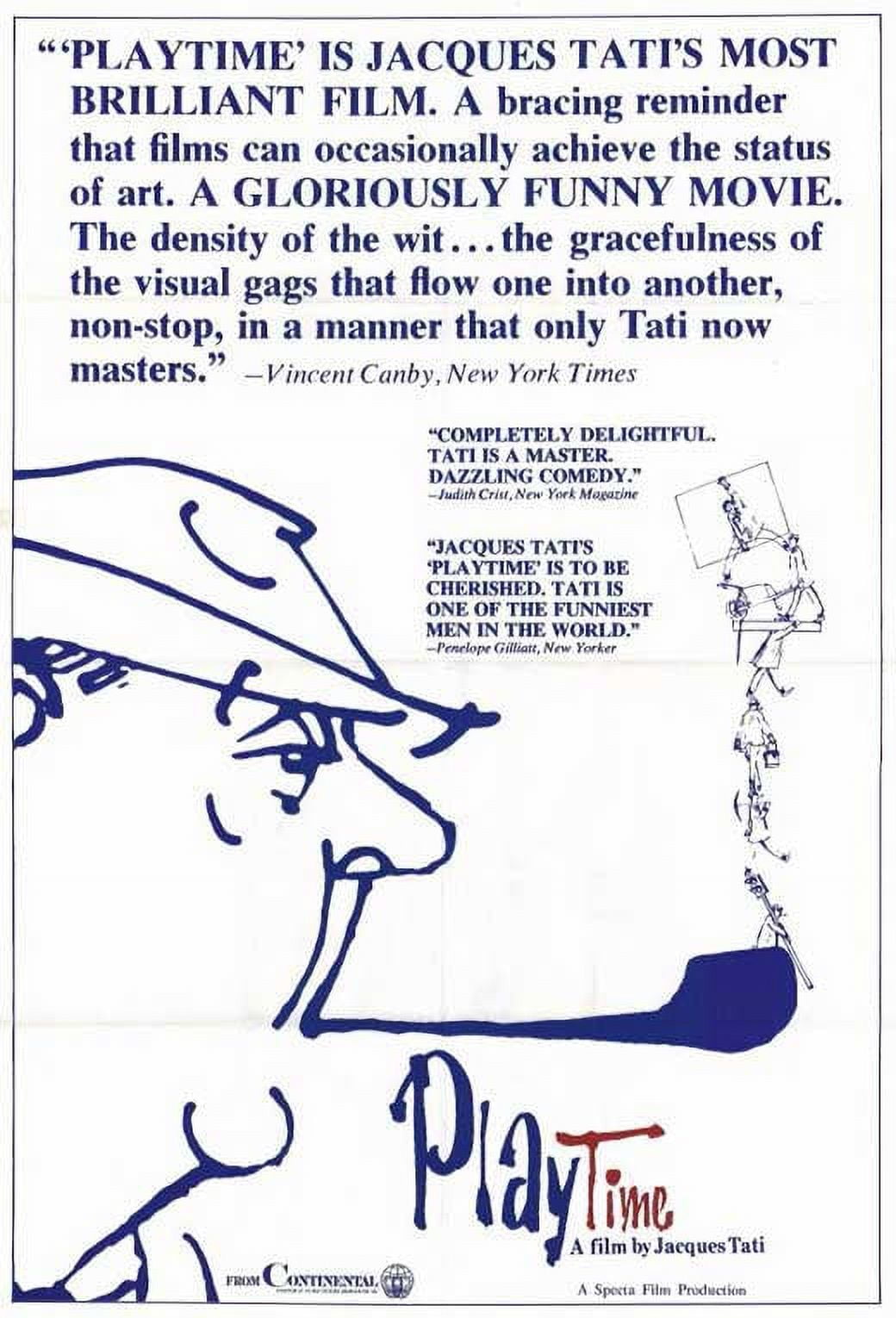 Playtime - movie POSTER (Style A) (11" x 17") (1967) - Walmart.com